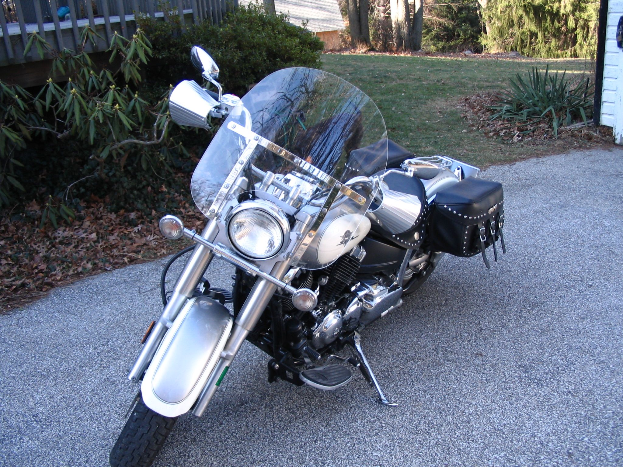 Homemade Motorcycle Hand Wind Deflectors (V Star 650) : 8 Steps ...