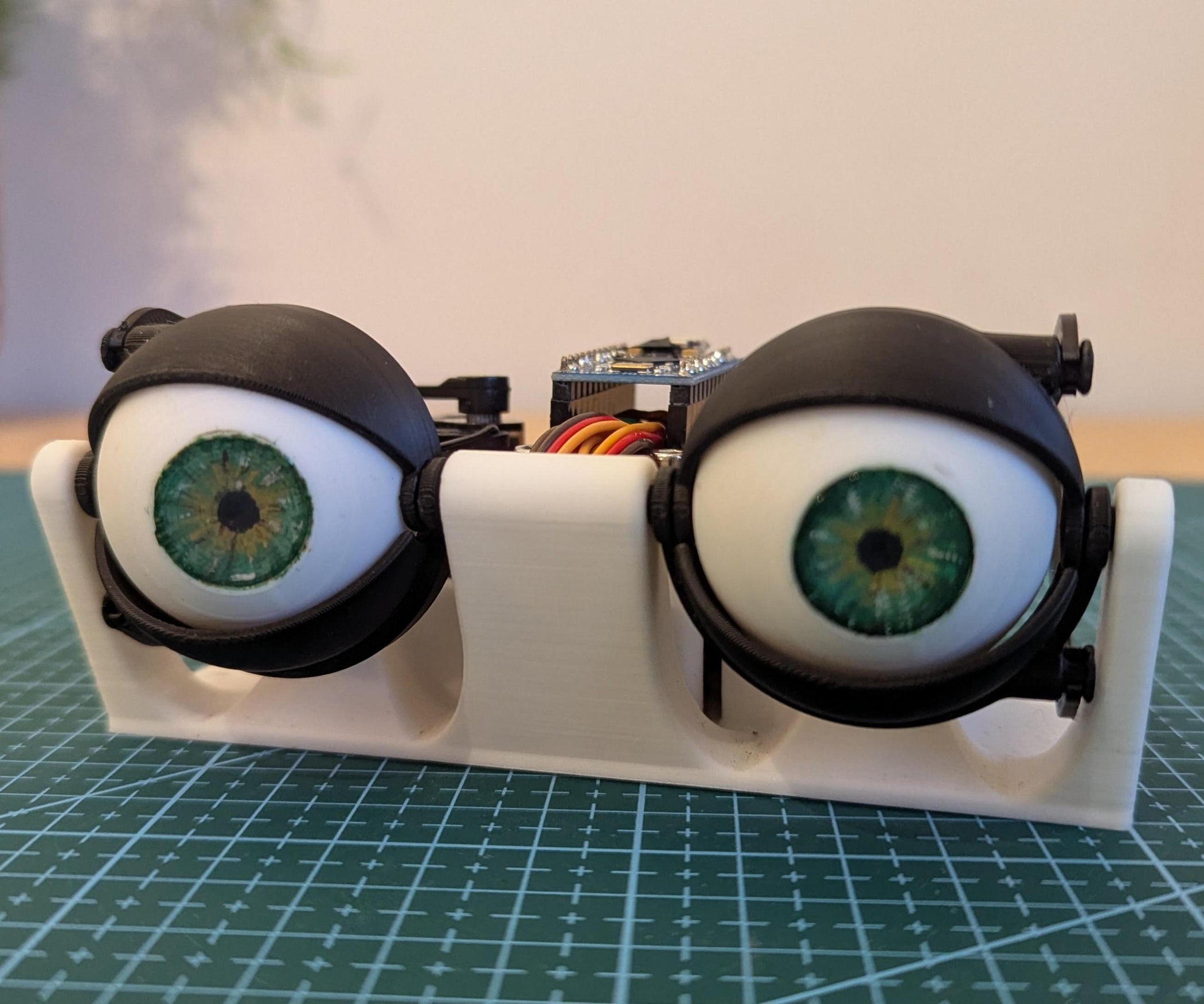 Animatronic Eyes - (Double and Single, 3D Printed, Compact, With Arduino) : 8 Steps (with ...