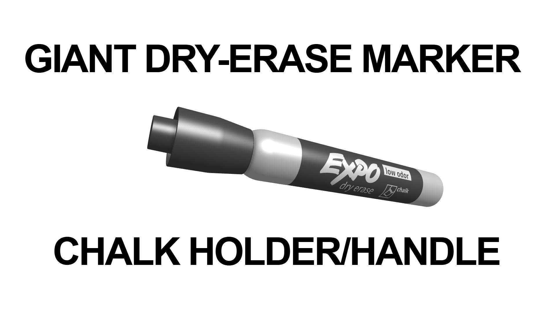 Giant Dry-Erase Marker Chalk Holder! : 3 Steps - Instructables