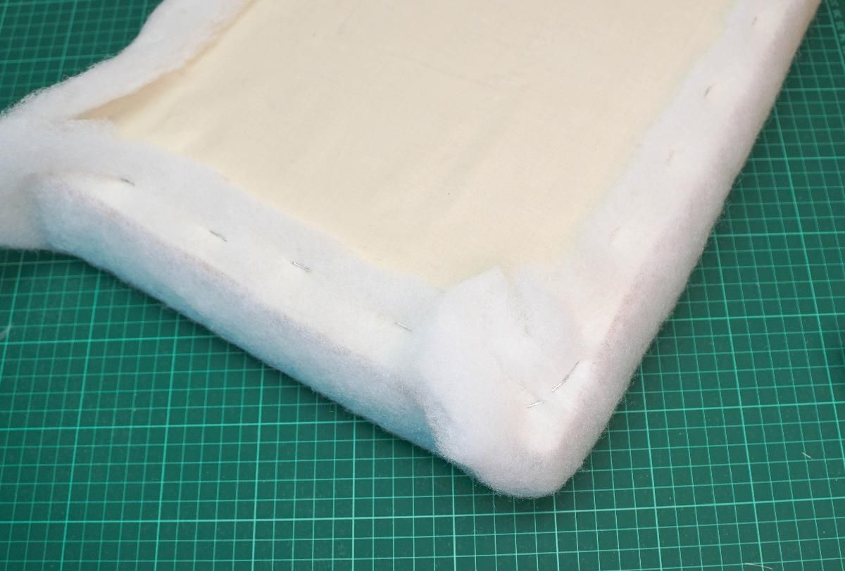 DIY Upholstered Footstool W/ an Embossed Velvet 'Strawberry' Design ...