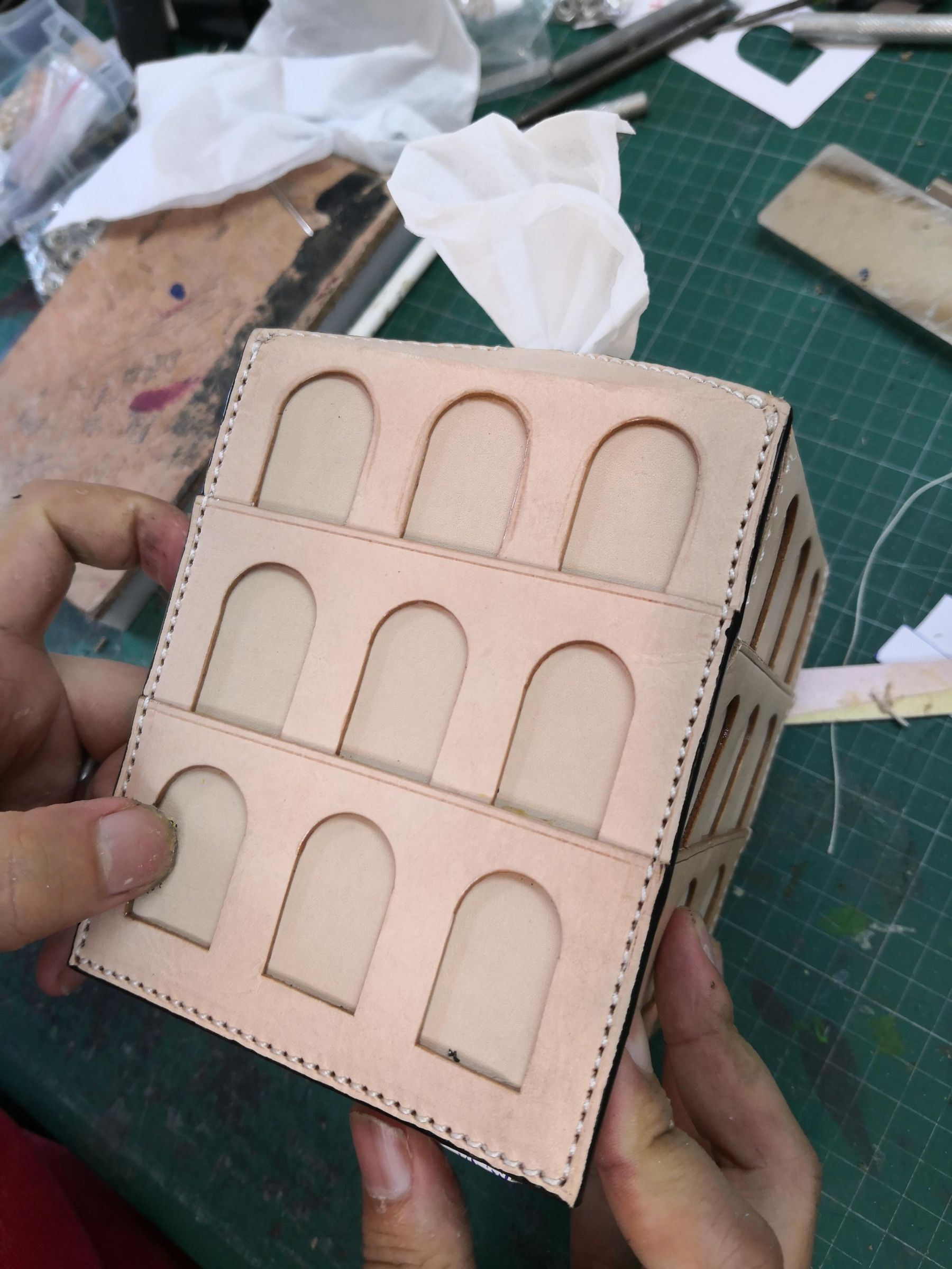 Architectural Leather Tissue Box : 12 Steps (with Pictures) - Instructables