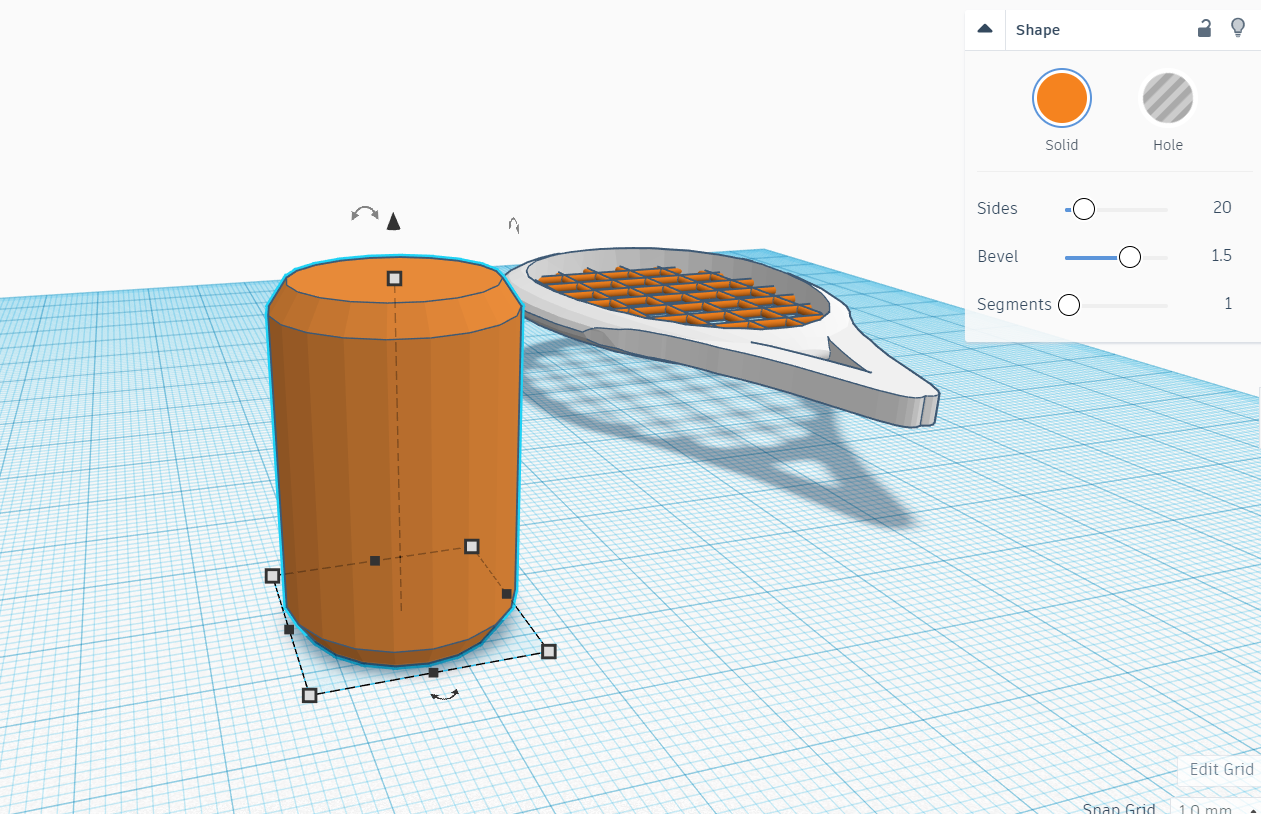 How to Make a Tennis Racket on Tinkercad (Instructable) : 18 Steps ...