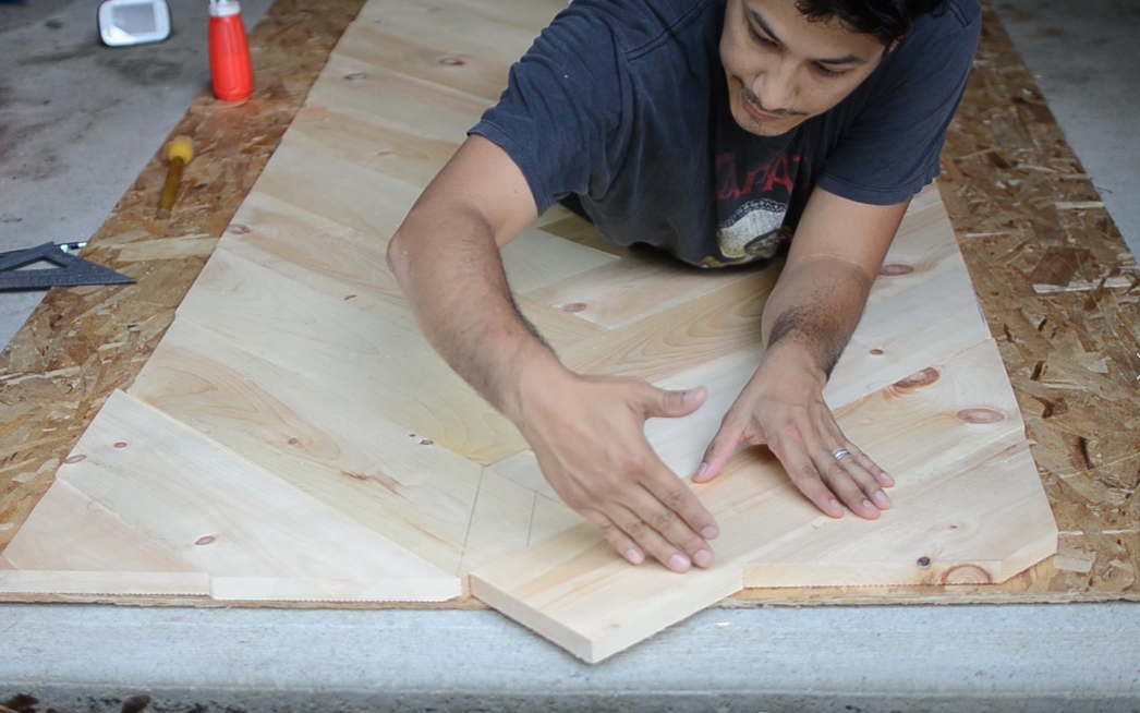 $20 Full Build Herringbone Dinner Table : 14 Steps (with Pictures ...