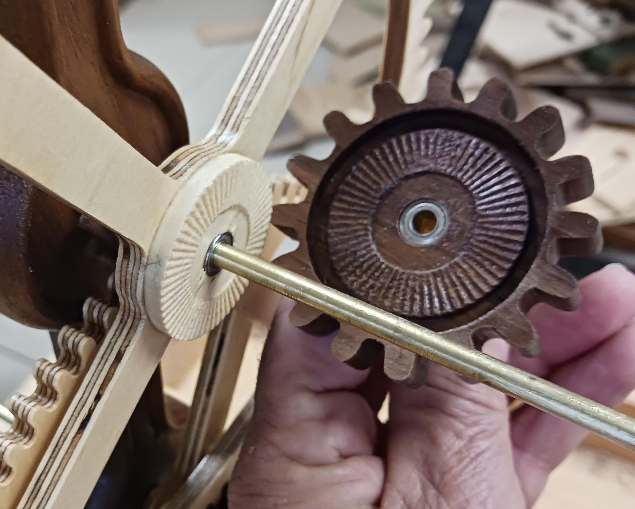 Perpetual Motion Wood Gear Clock : 14 Steps (with Pictures) - Instructables