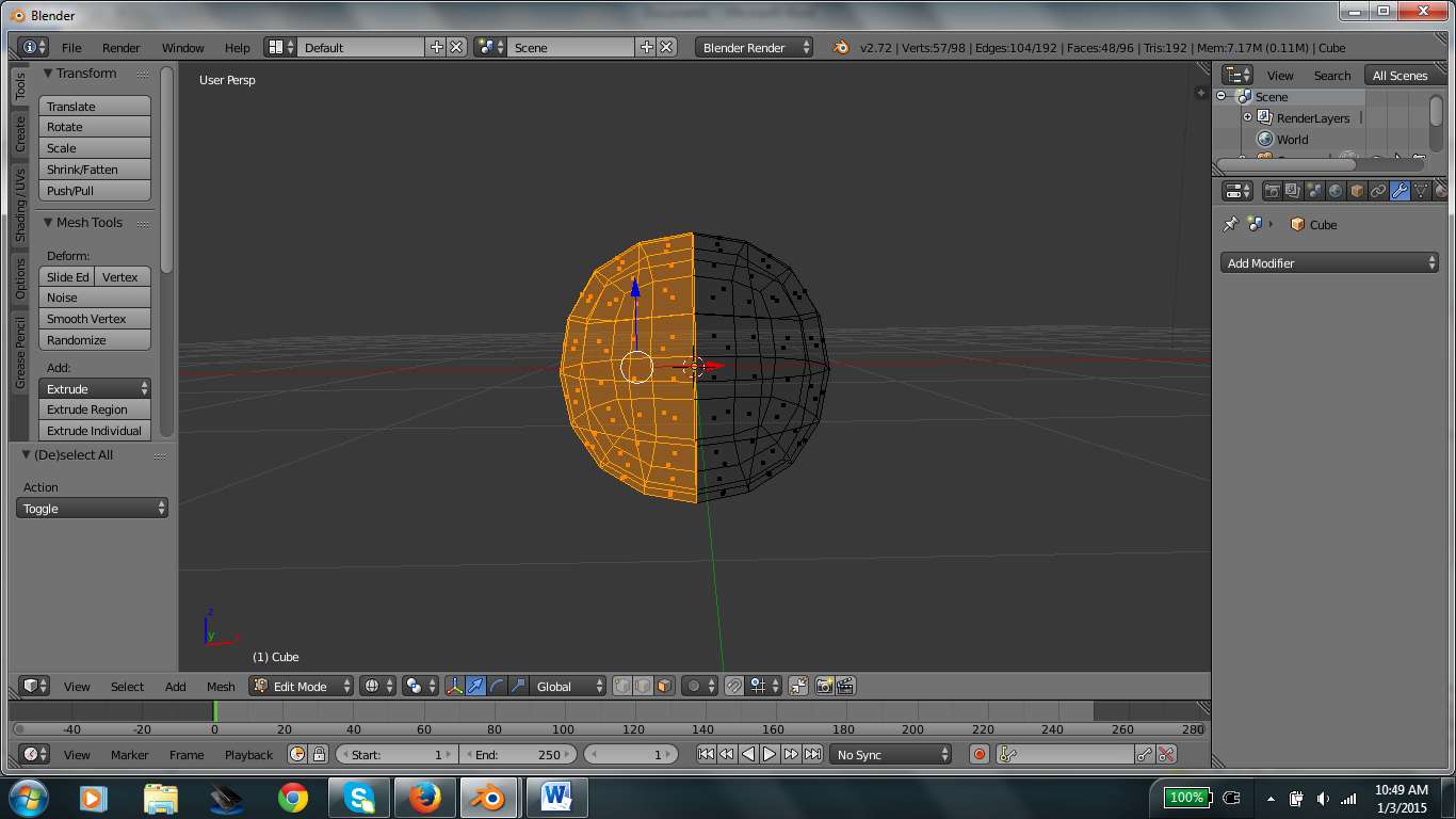 How to Model a Human Head in Blender (without Make Human) : 5 Steps ...