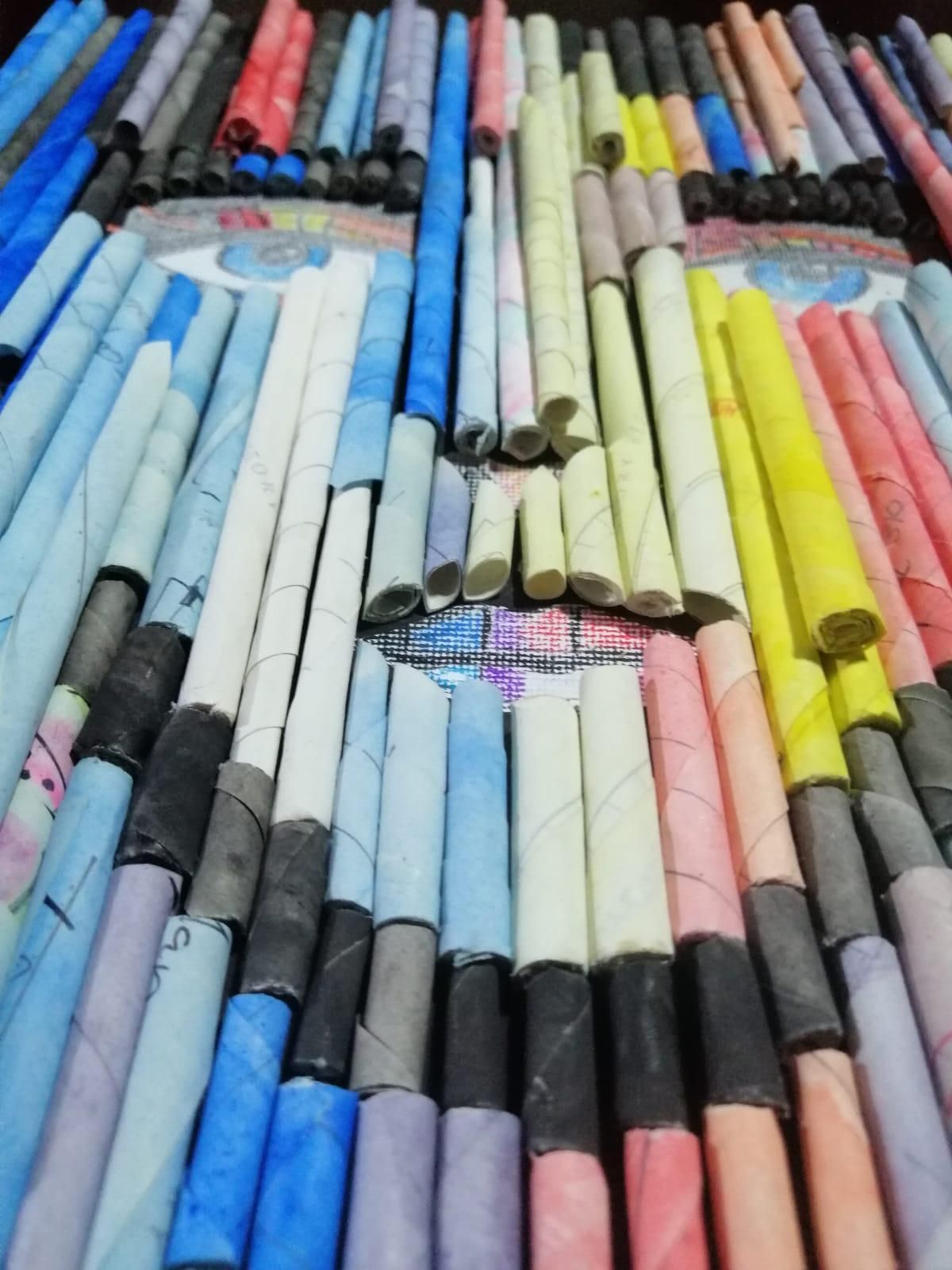 Face With Recycled Paper Cylinders : 7 Steps (with Pictures ...