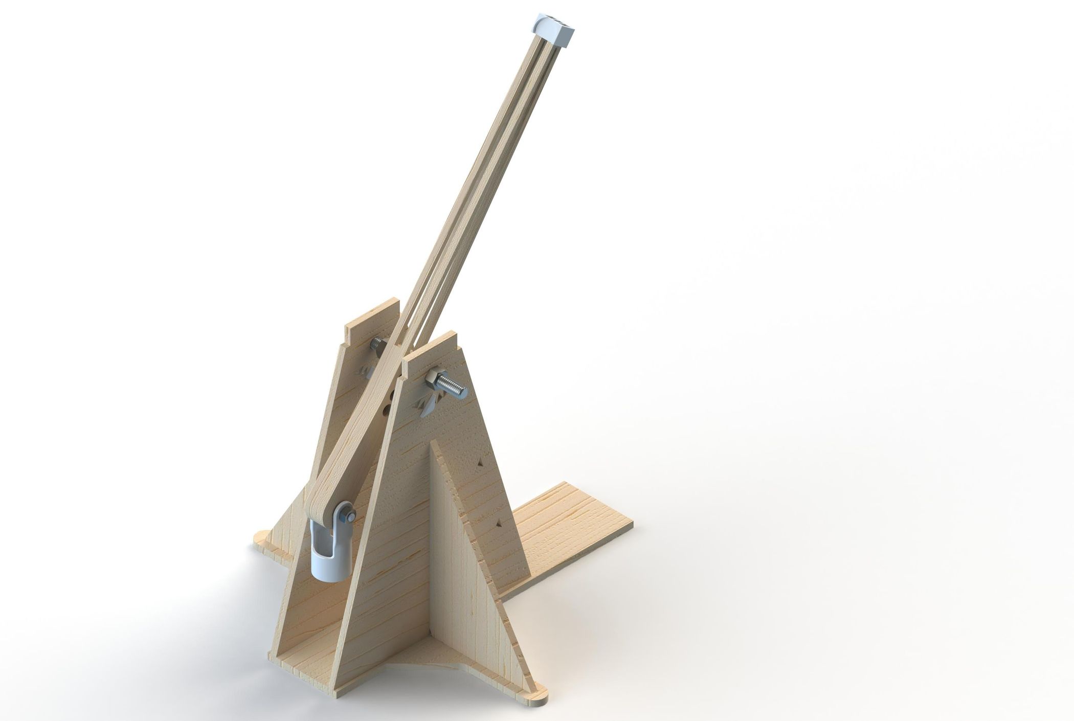 Trebuchet From Laser Cut Wood and 3D Prints. : 6 Steps - Instructables