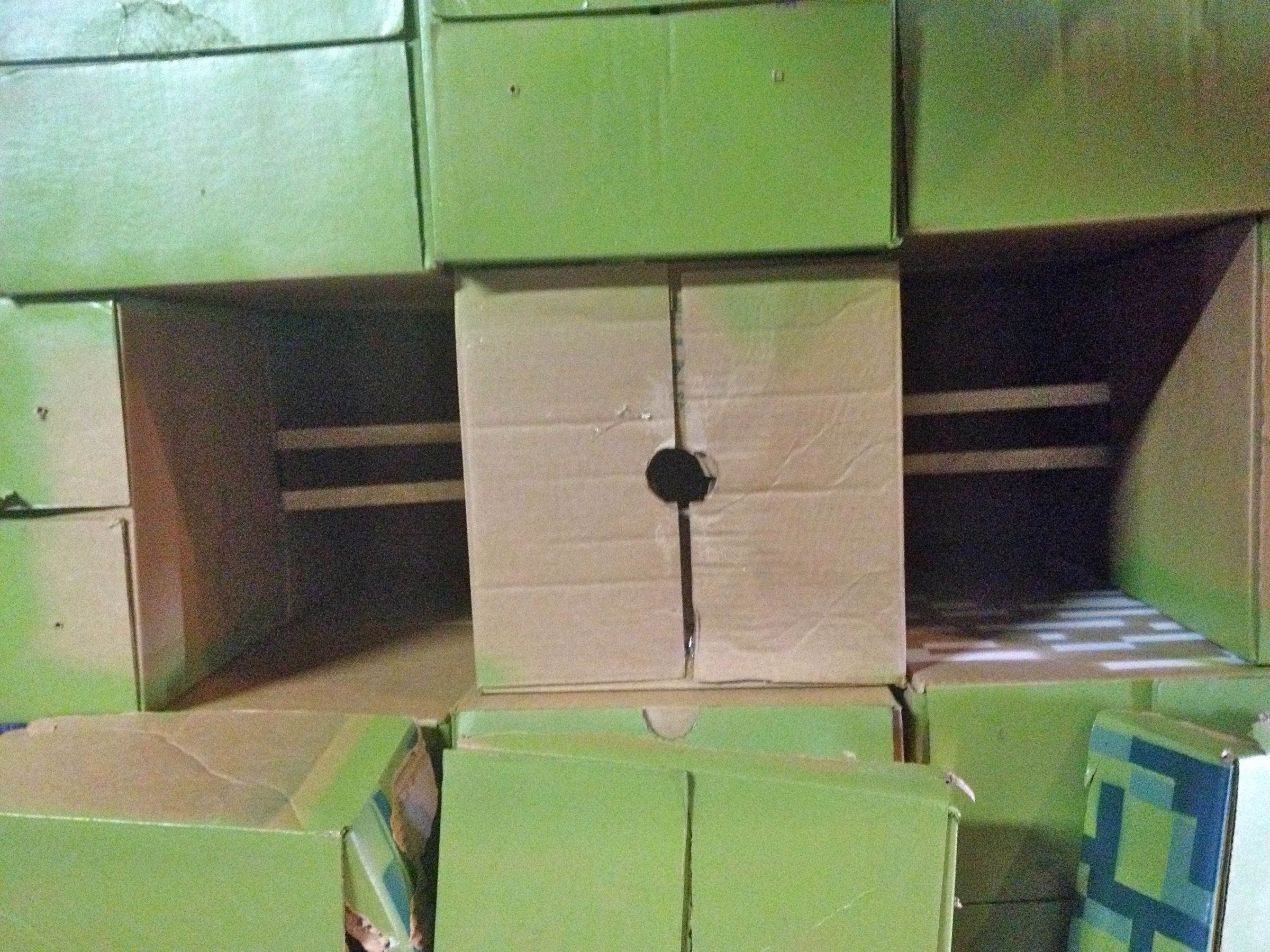 Cardboard 8-bit Tree - in the MineCraft Style : 7 Steps (with Pictures ...