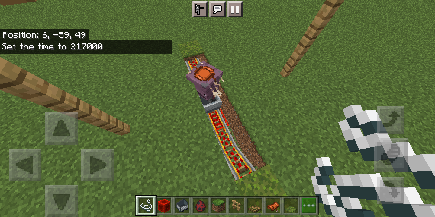 100% Working Swing Set in Minecraft : 11 Steps - Instructables