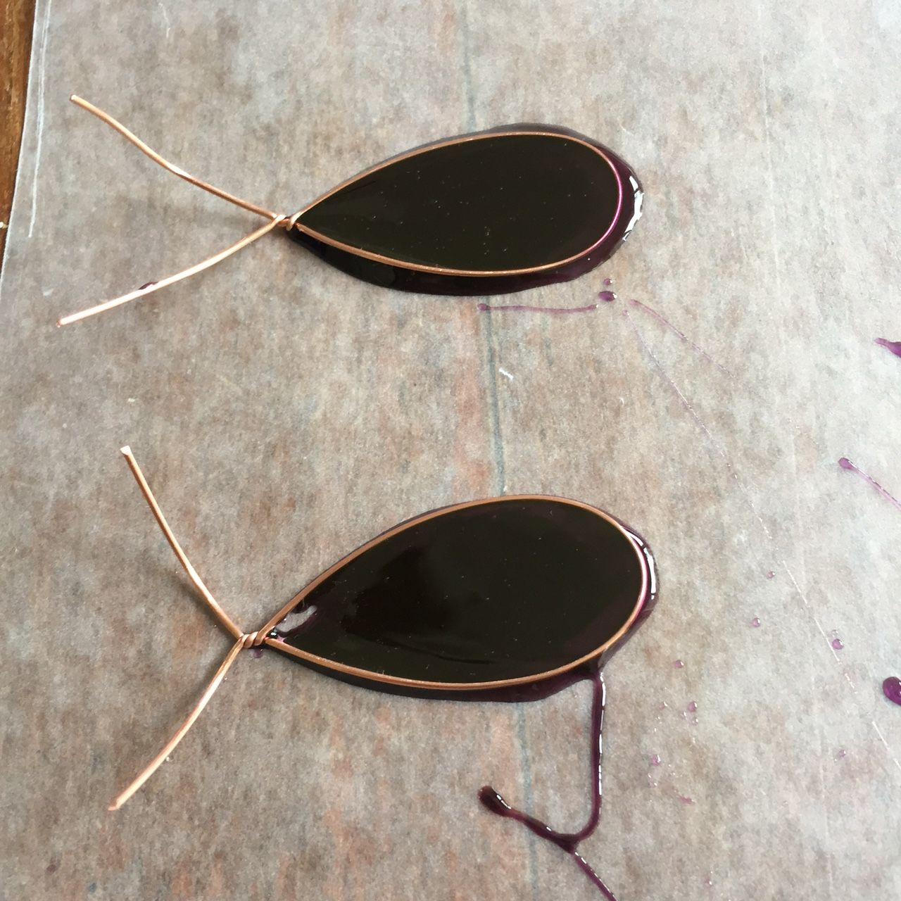 Purple Resin Wire Earrings : 12 Steps (with Pictures) - Instructables