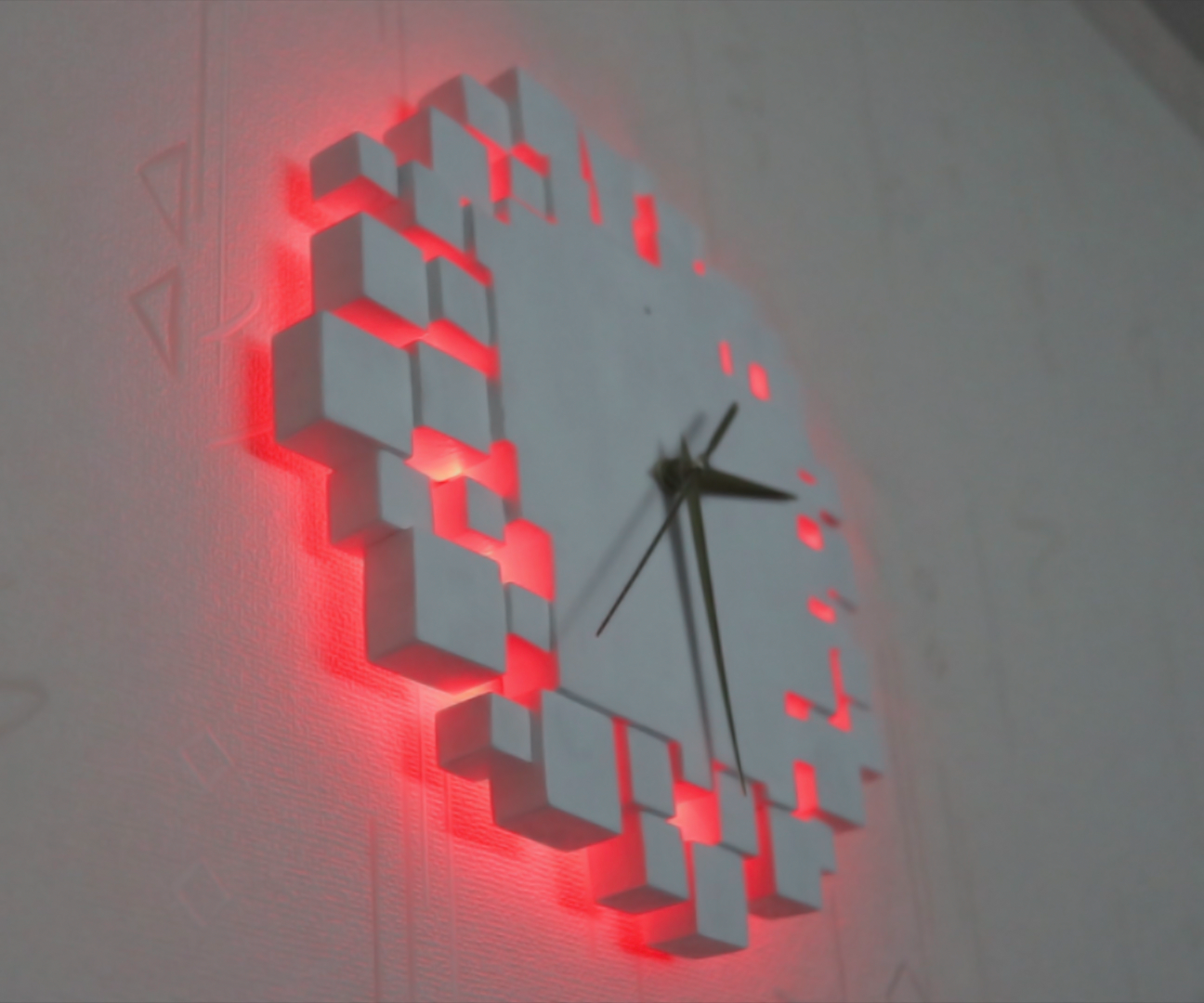 DIY Exploding Wall Clock With Motion Lighting : 20 Steps (with Pictures ...