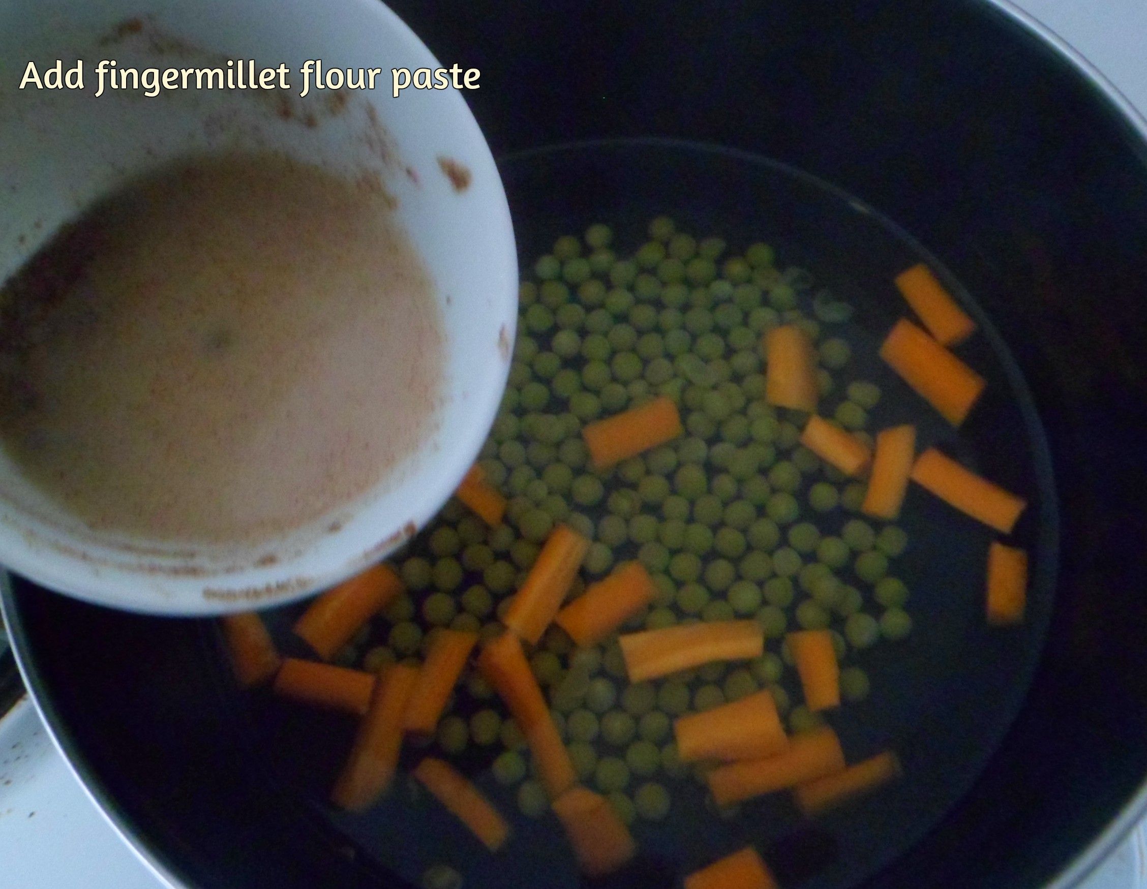 Zan (Finger Millet Porridge With Vegetables) : 6 Steps (with Pictures ...