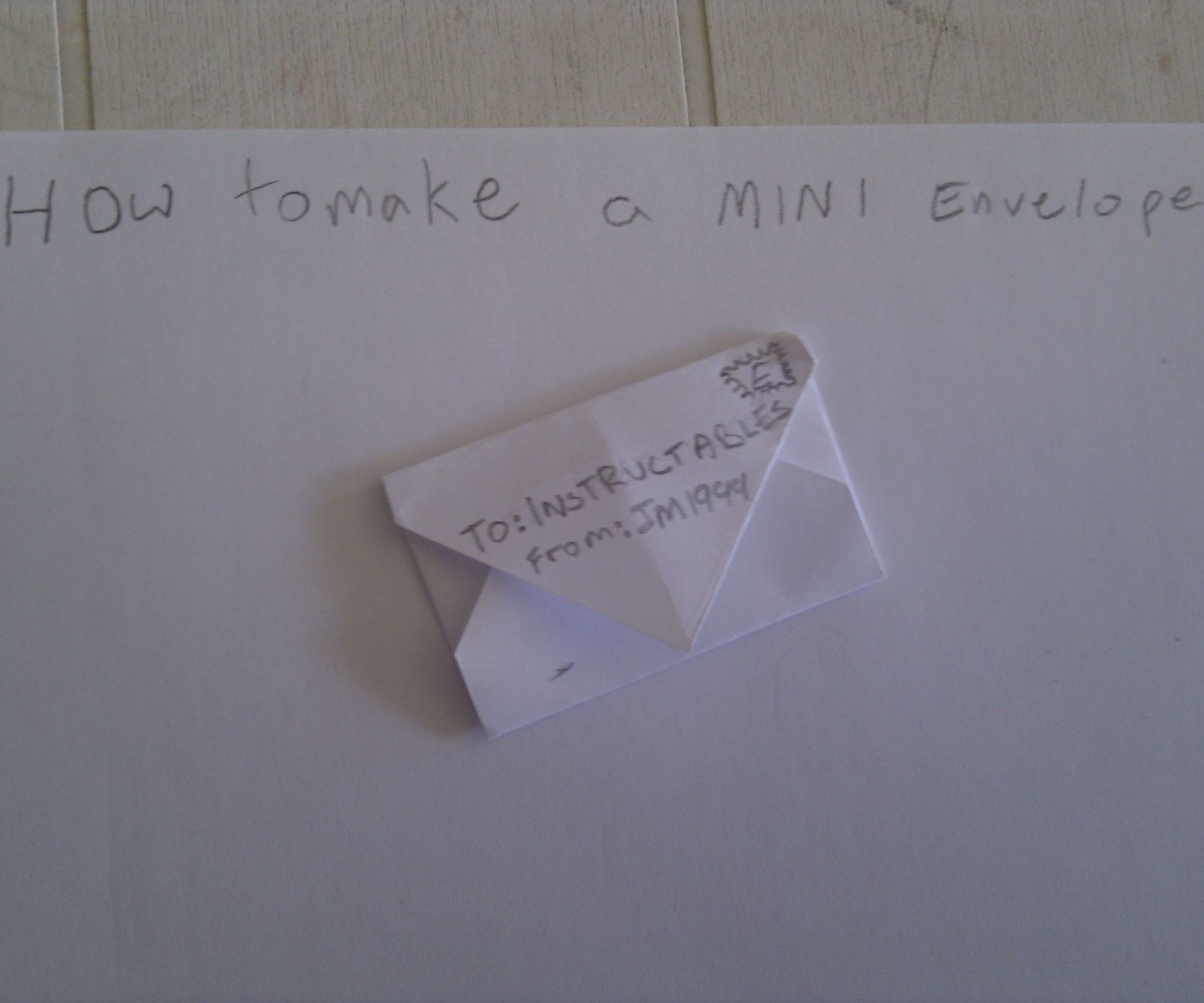 CUTE MINI ENVELOPE MADE FROM PAPER! : 5 Steps - Instructables
