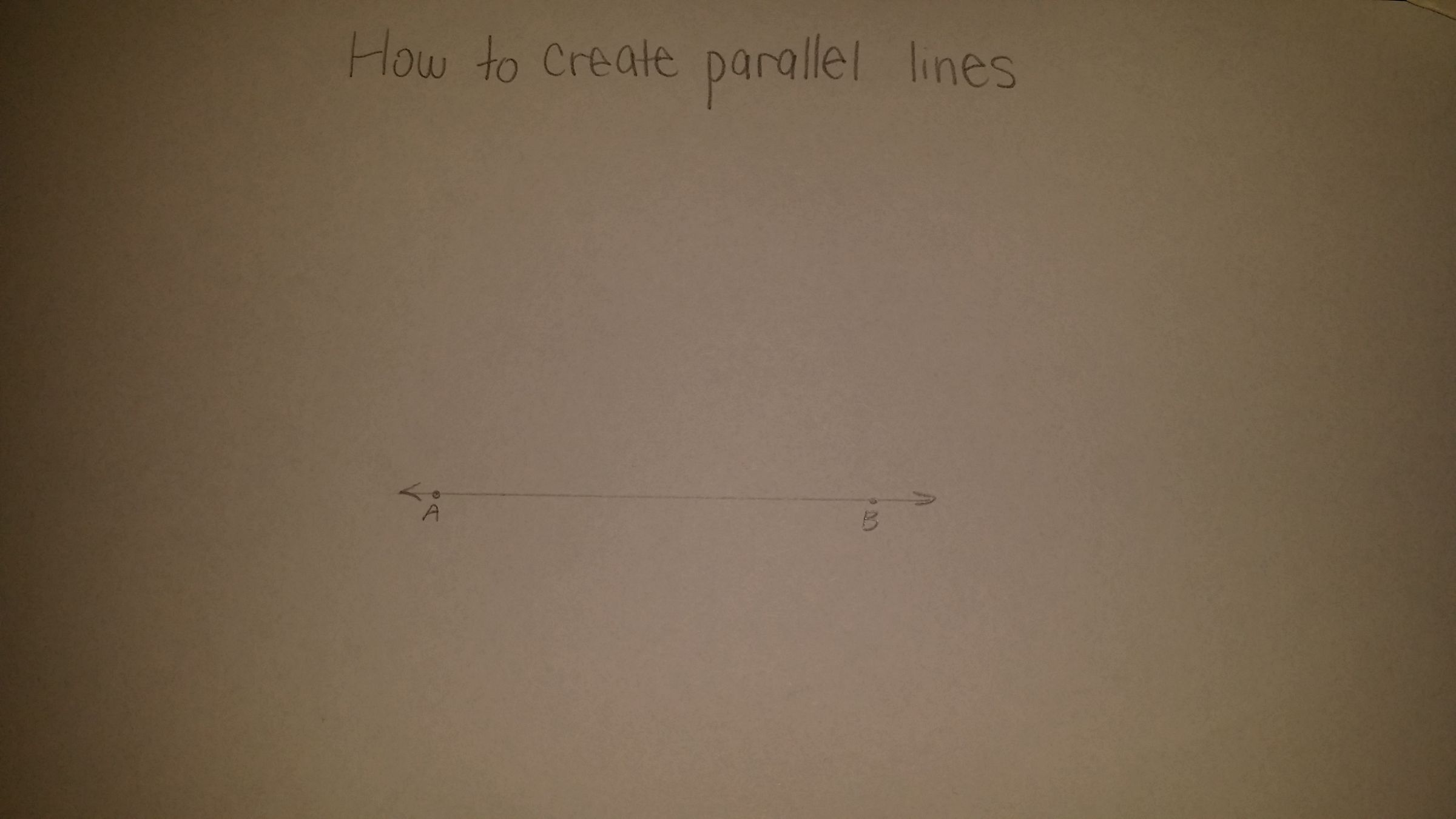 How to Construct Parallel Lines : 8 Steps - Instructables