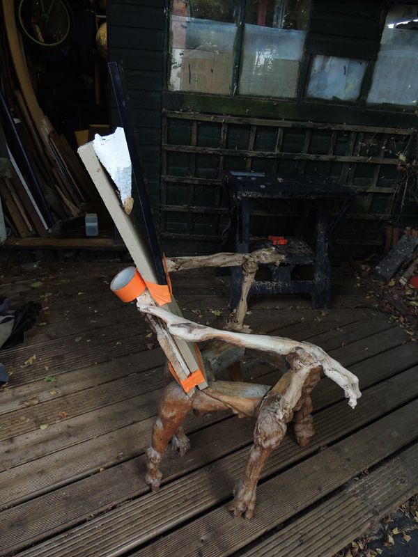 Freaky Gargoyle Chair Built From All-reclaimed Wood and Leather : 14 ...