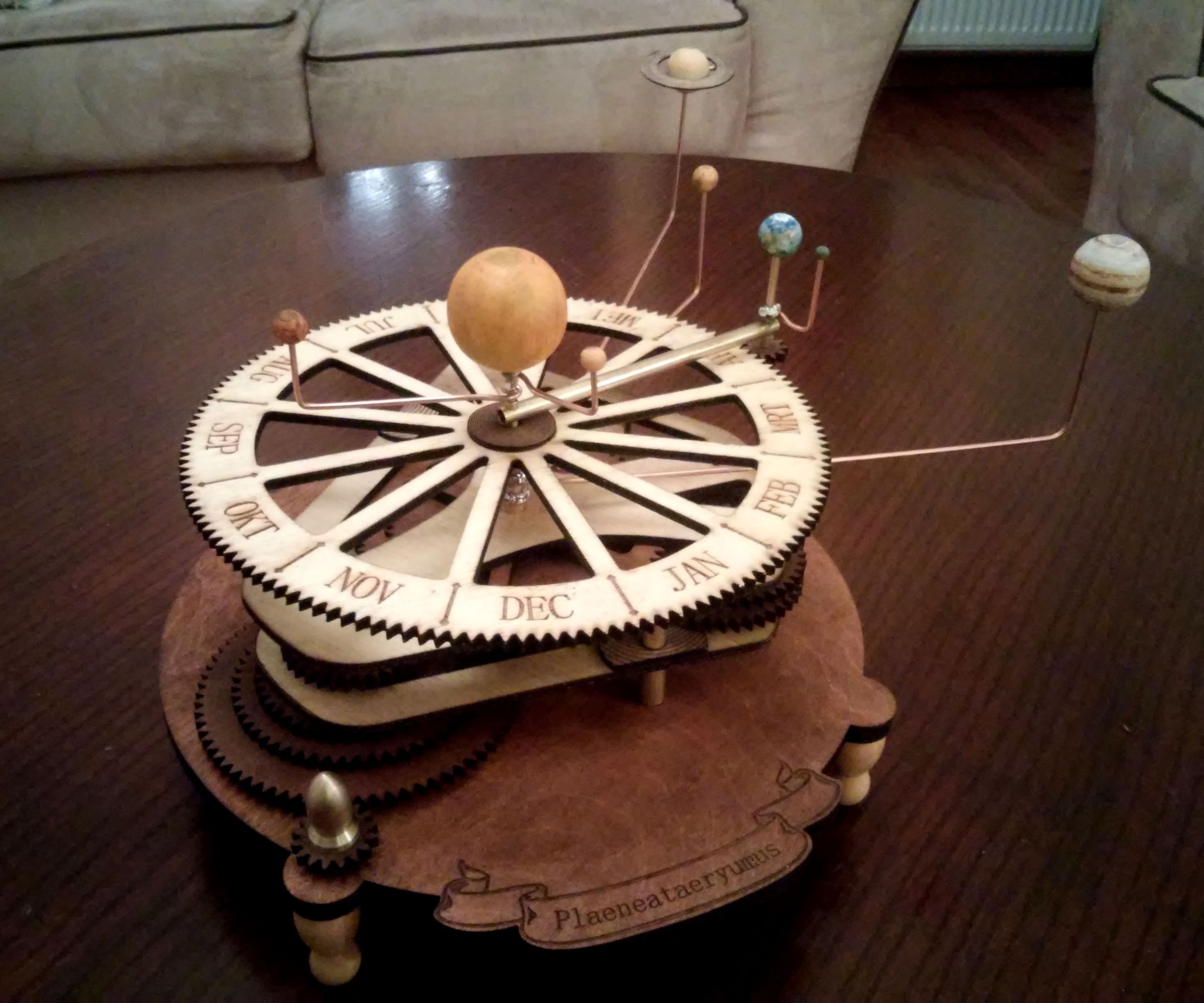 Orrery- a Mechanical Solar System Model From Plywood : 11 Steps (with ...
