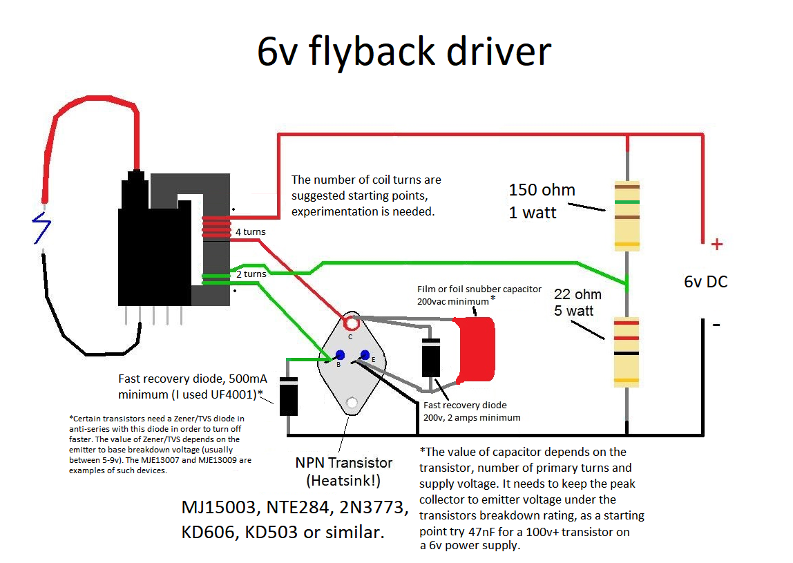 Flyback Transformer Driver for Beginners : 11 Steps (with Pictures ...