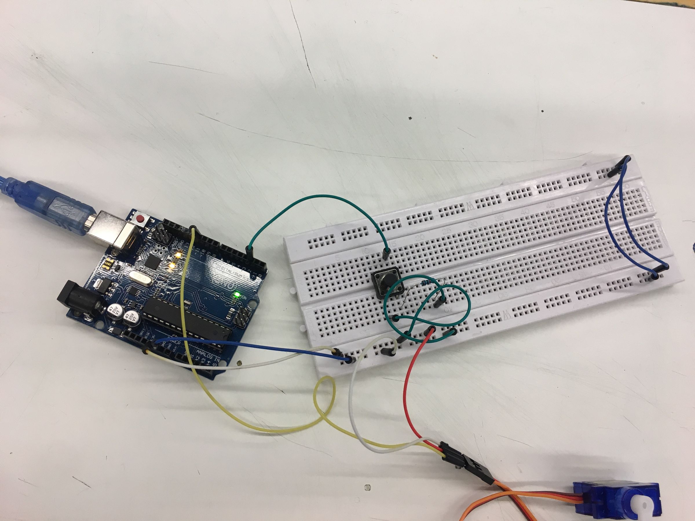 Servo Motor Arduino and Button/drawer Locker : 7 Steps - Instructables