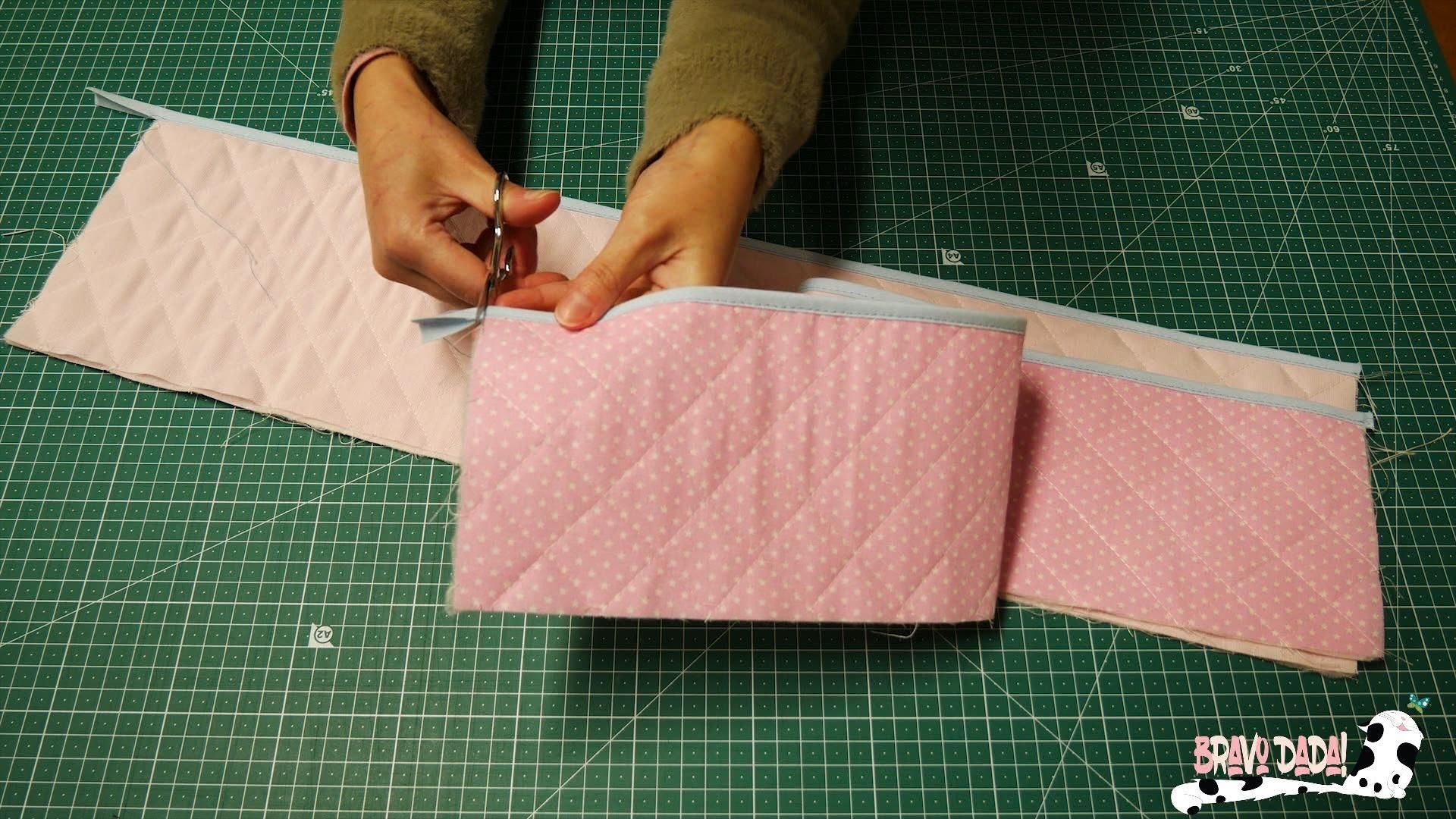 DIY How to Make a Quilted Sewing Machine Mat With Pockets and Thread ...