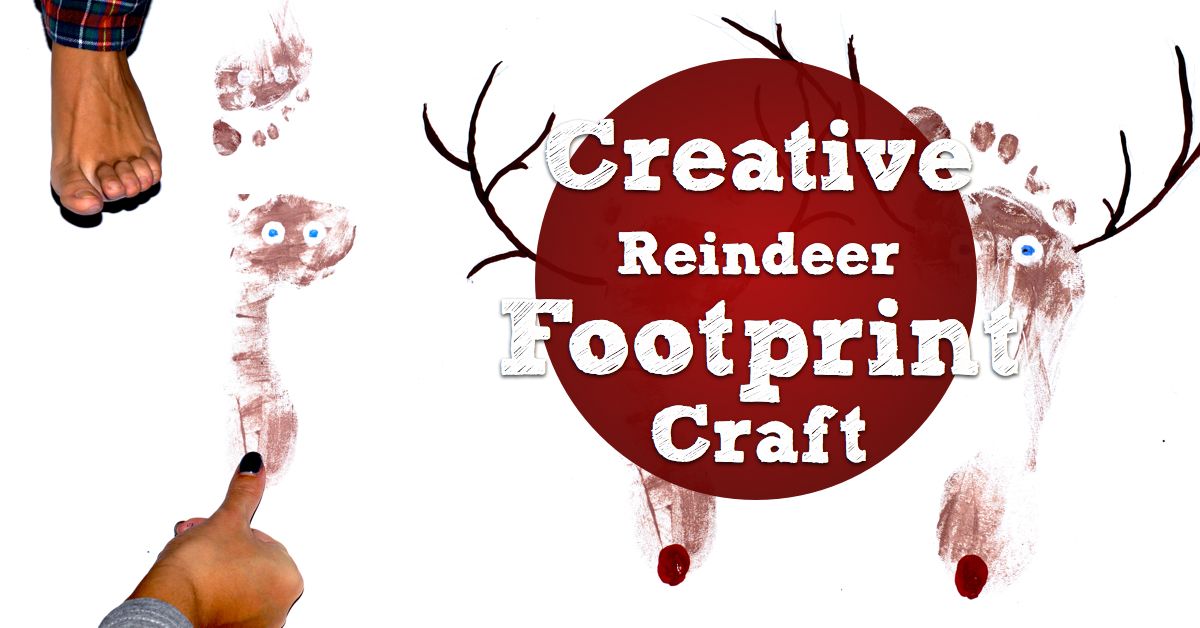 Creative Reindeer Footprint Craft in 8 Easy Steps! : 8 Steps ...