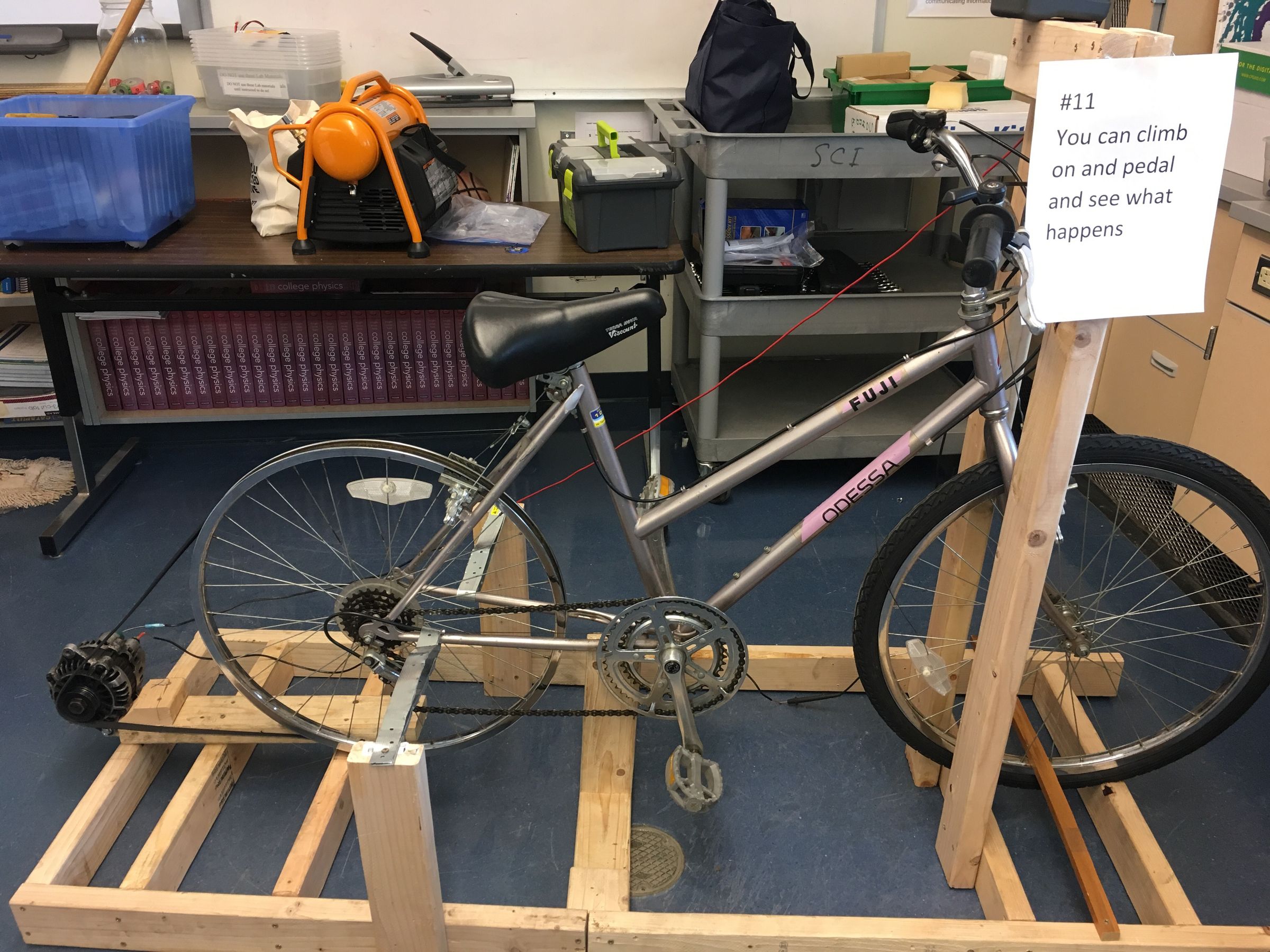 Bike Powered Generator Using an Alternator : 8 Steps (with Pictures ...