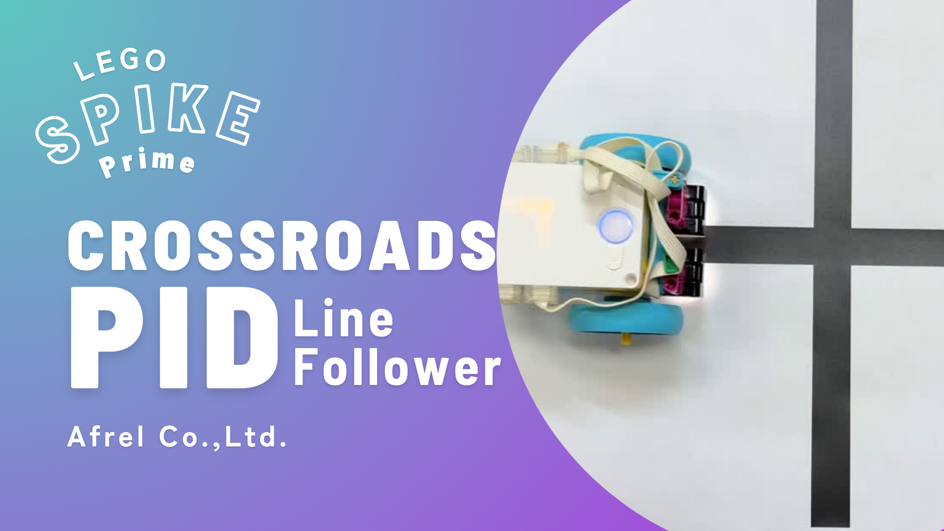 PID Line Following at the Crossroad | SPIKE Prime in C : 6 Steps ...