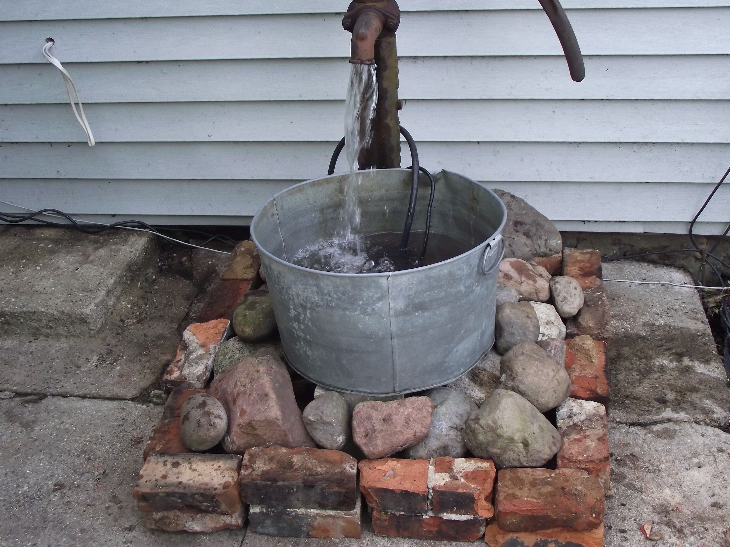 Water Fountain Using Reclaimed Materials : 7 Steps (with Pictures ...