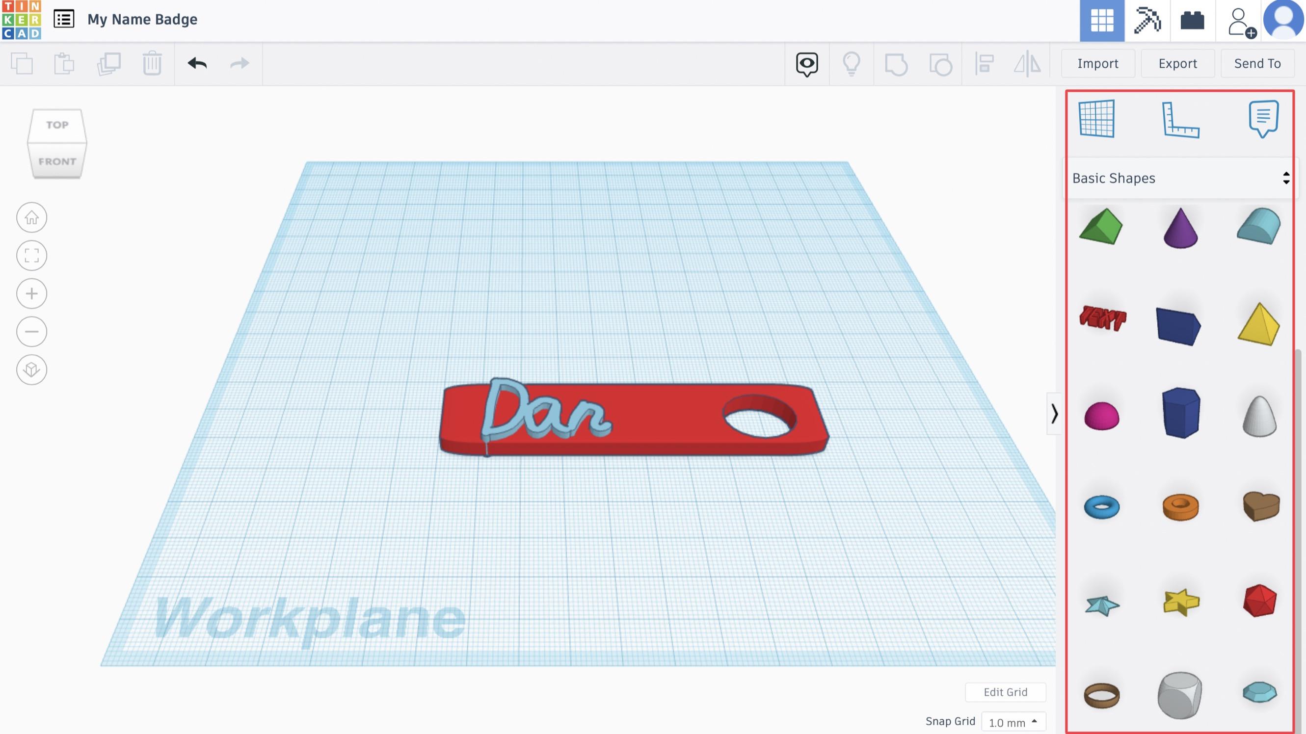 How to Make Name Badge in Tinkercad : 6 Steps - Instructables