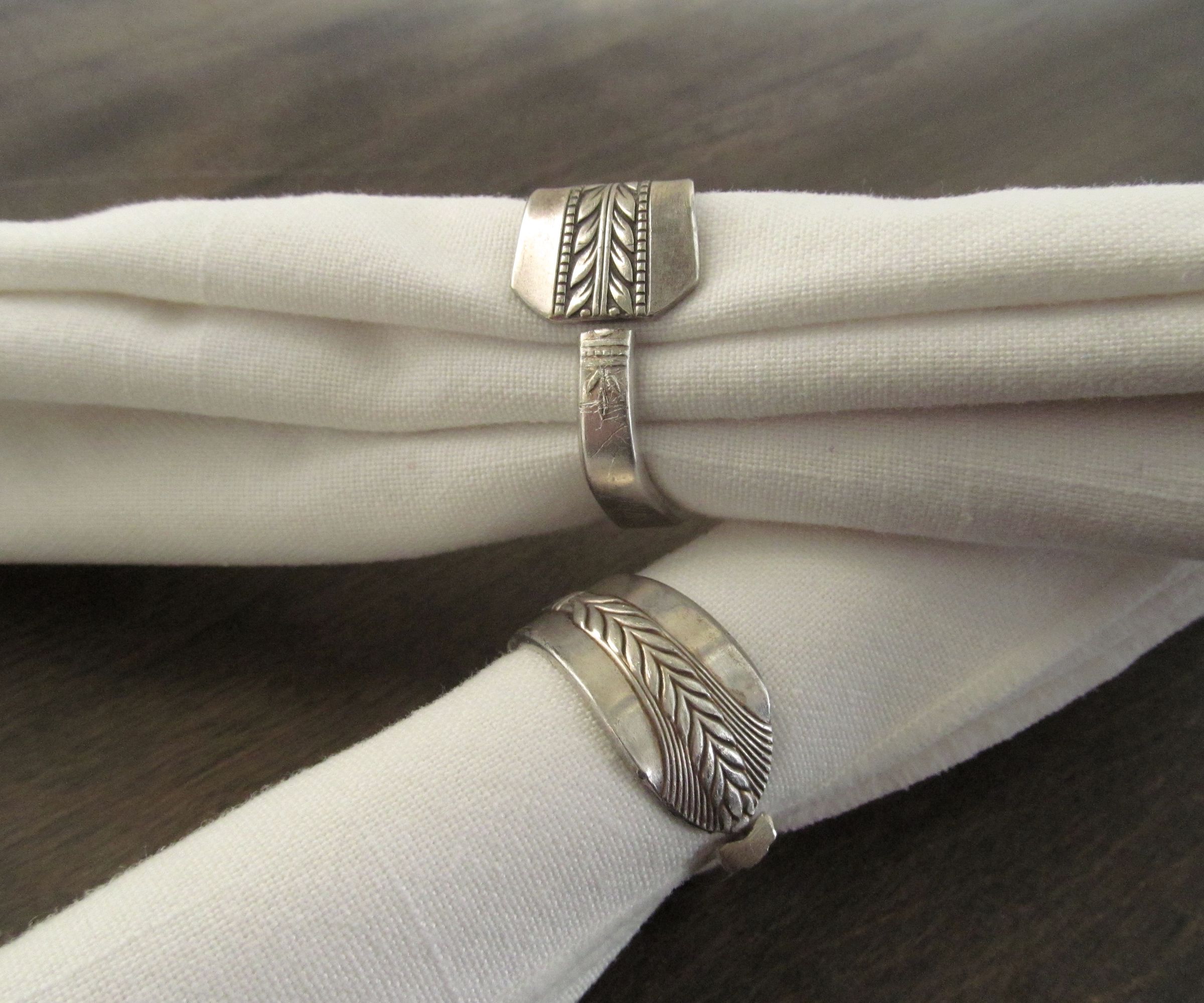 How to Make Napkin Rings From Silverware (Square or Round) : 5 Steps ...
