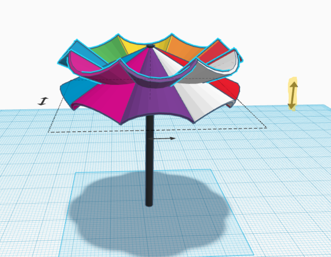 Creating a Colorful Umbrella With Tinkercad : 14 Steps (with Pictures ...