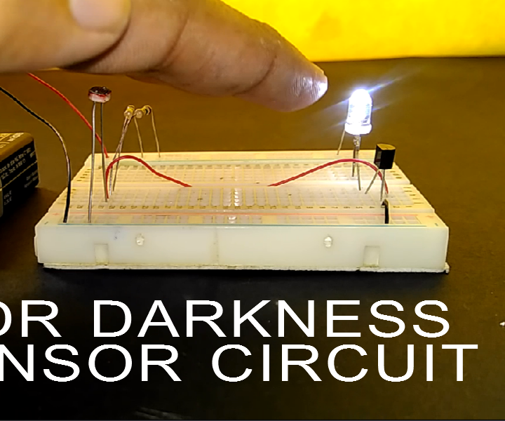 How to Make LDR Darkness Sensor Circuit Simple DIY : 7 Steps ...