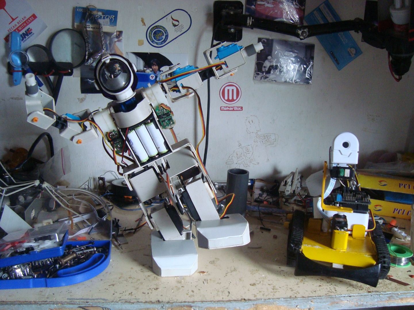 Making a Lowcost Humanoid Robot Made From PVC Water Pipe Material ...