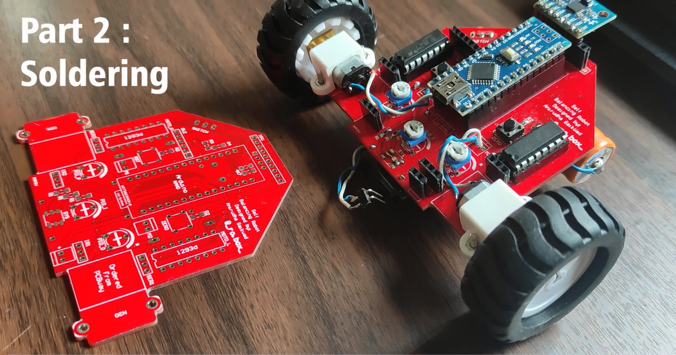 Wheel-E the Self Balancing PCB Based Robot : 4 Steps - Instructables