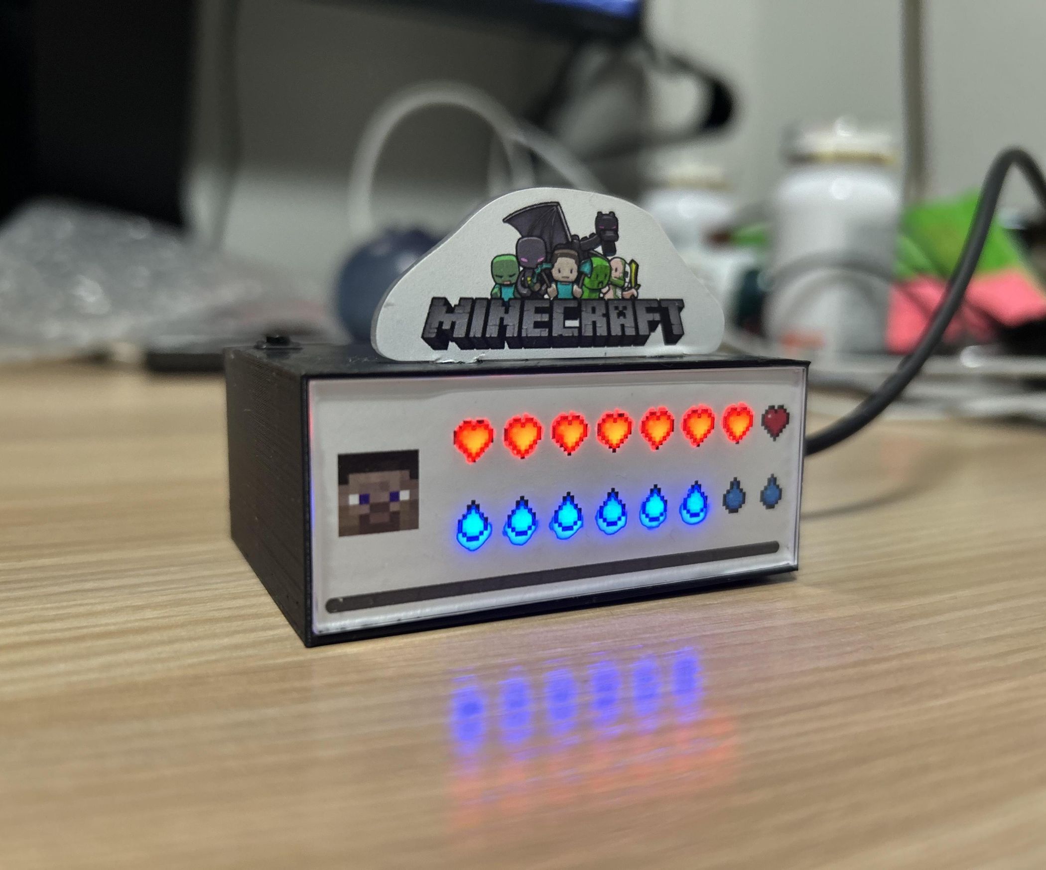 Minecraft Game Life-bar : 4 Steps - Instructables