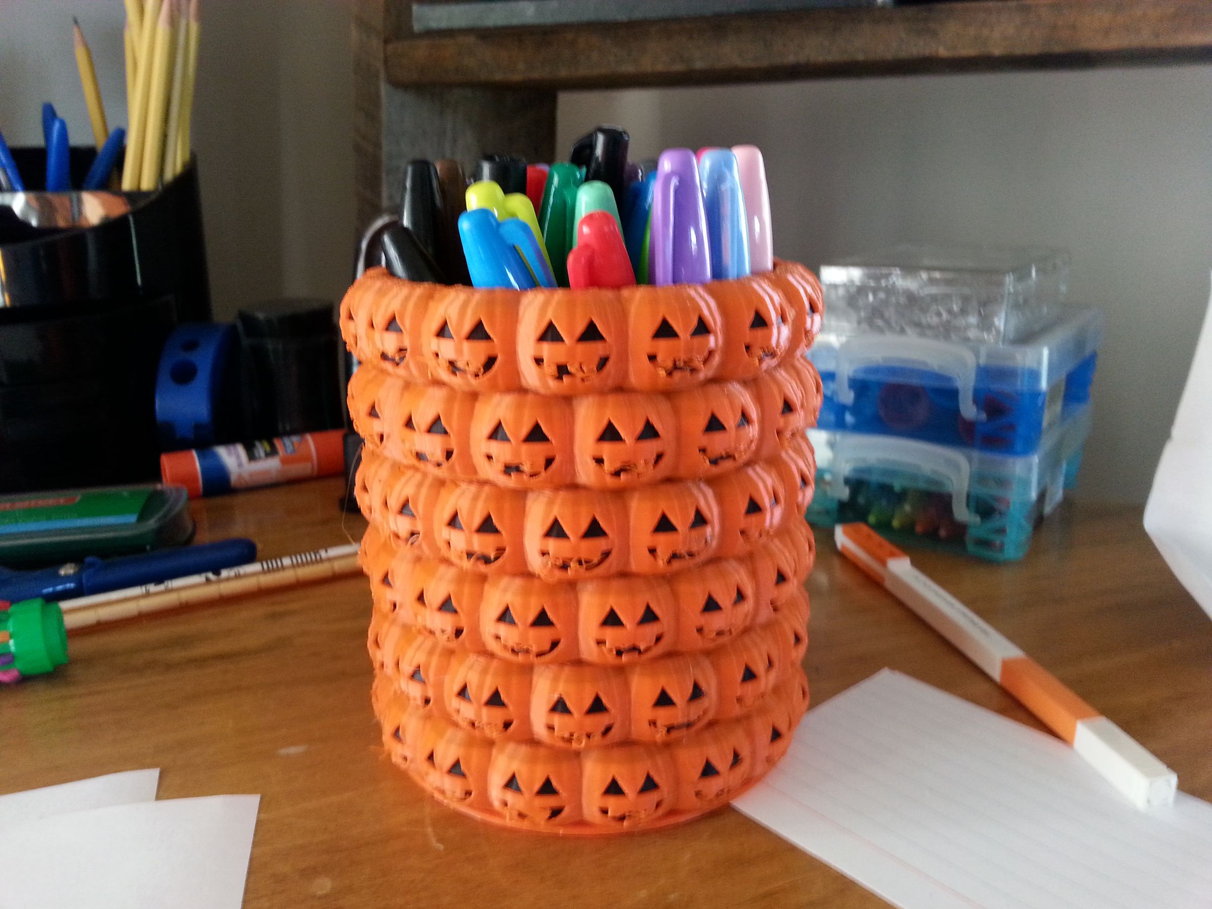 3D Printed Halloween Pencil Holder : 4 Steps (with Pictures ...
