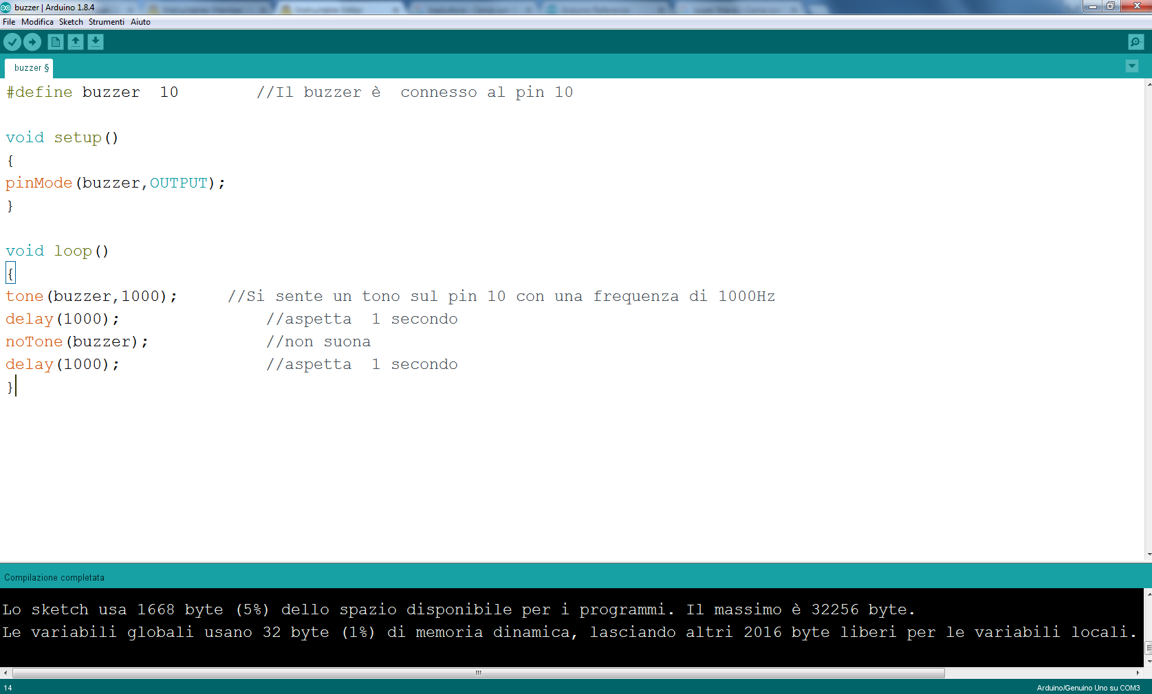 Arduino Tutorial 7: Super Mario Bros Theme With Buzzer : 3 Steps ...