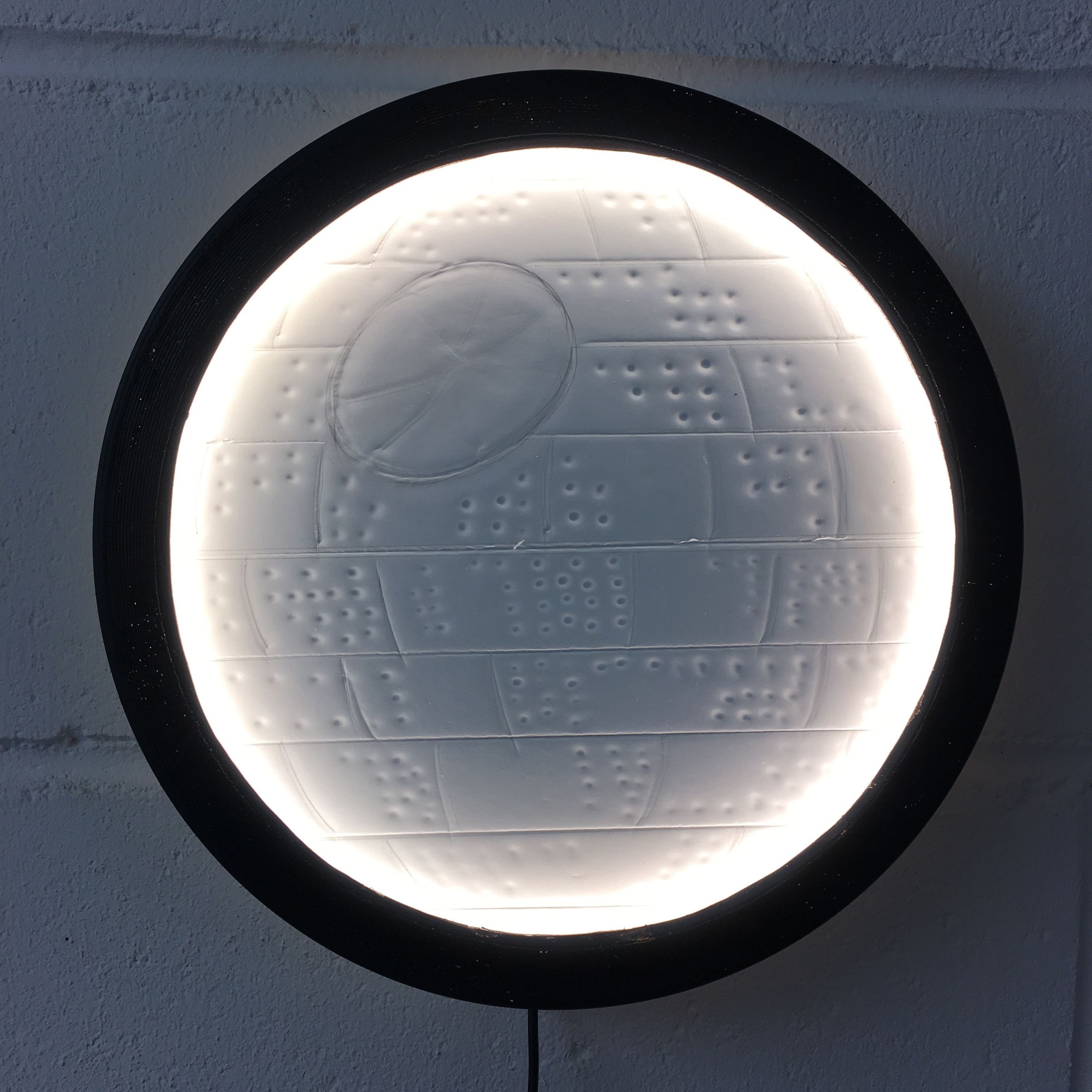 That's No Moon... It's a DEATH STAR Wall Light : 6 Steps (with Pictures ...