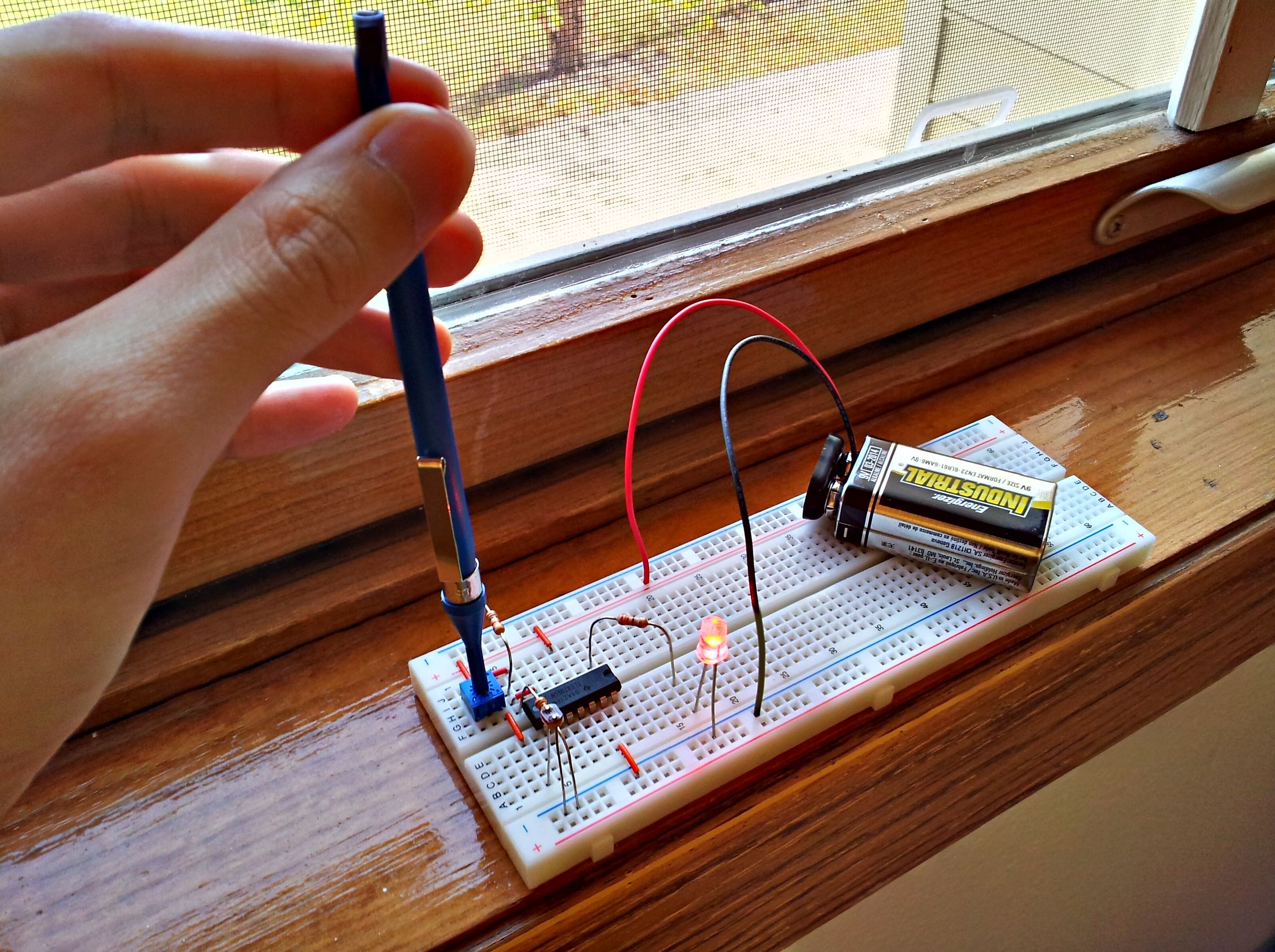 Simple Light Detector With Sensitivity Control : 7 Steps (with Pictures ...