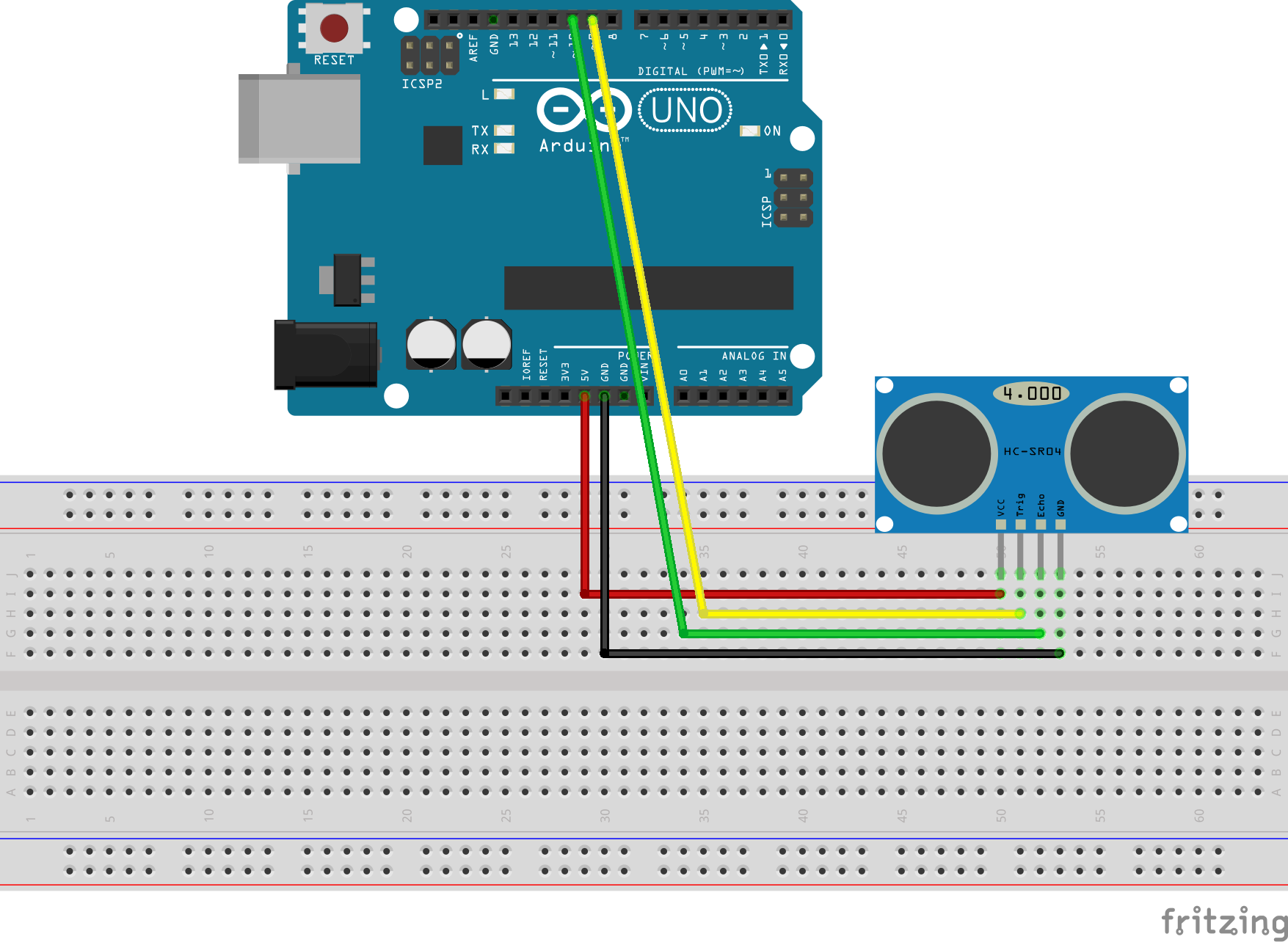 Interfacing Ultrasonic Sensor With Arduino : 6 Steps (with Pictures ...