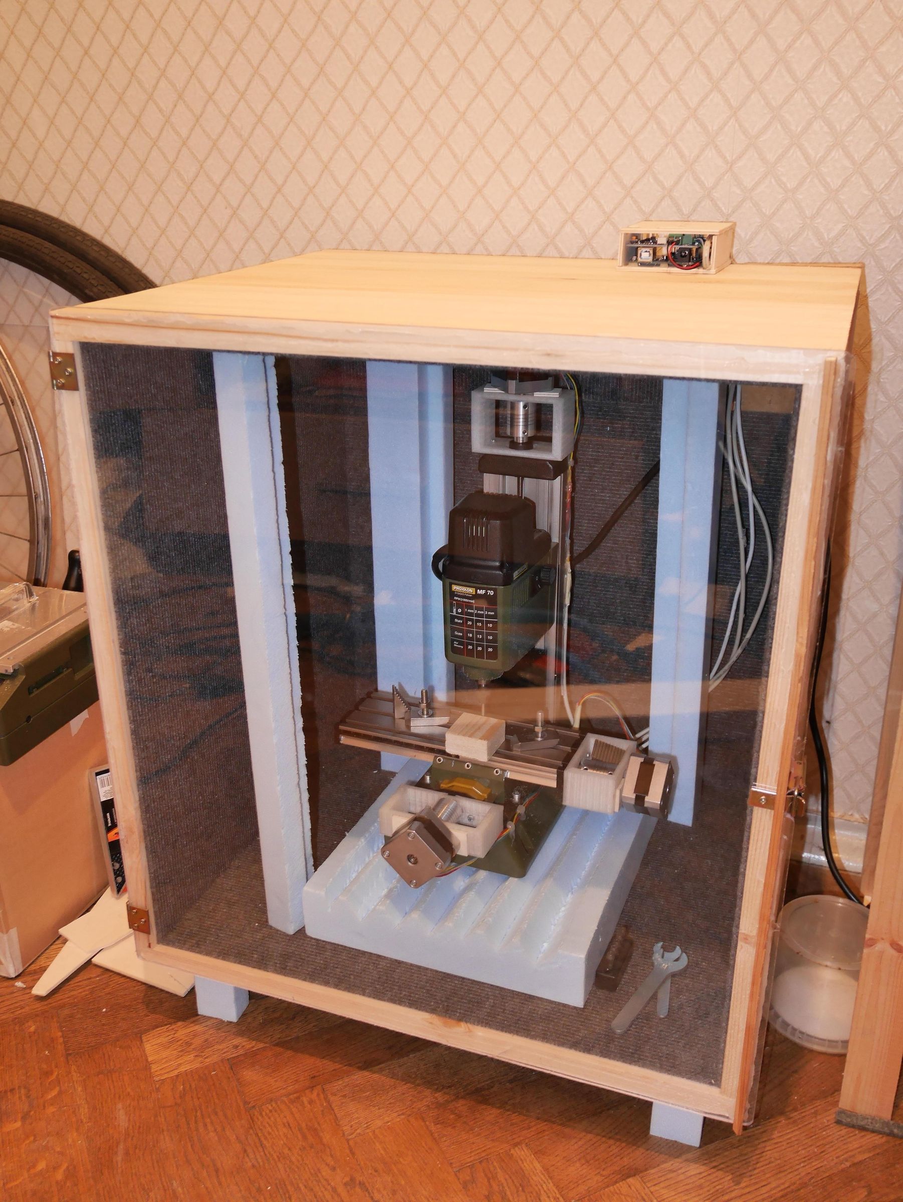 Soundproof Enclosure for CNC Machine (proxxon Mf70) : 5 Steps (with ...