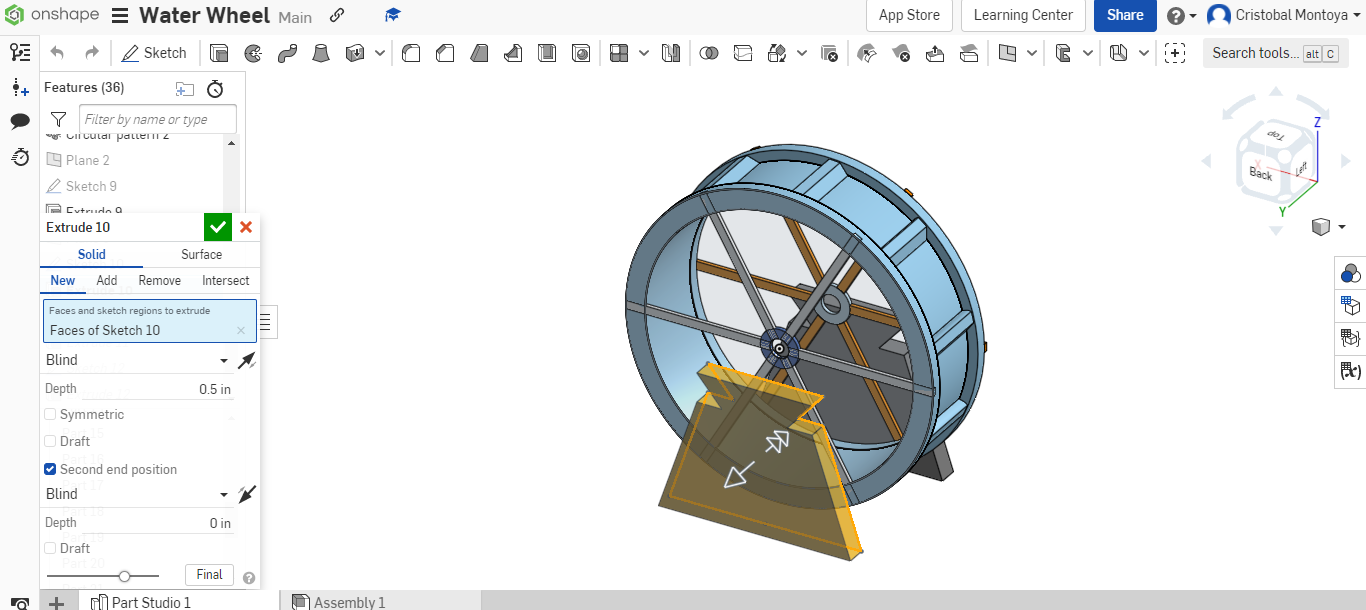 How to Make Water Wheel on Onshape : 15 Steps - Instructables