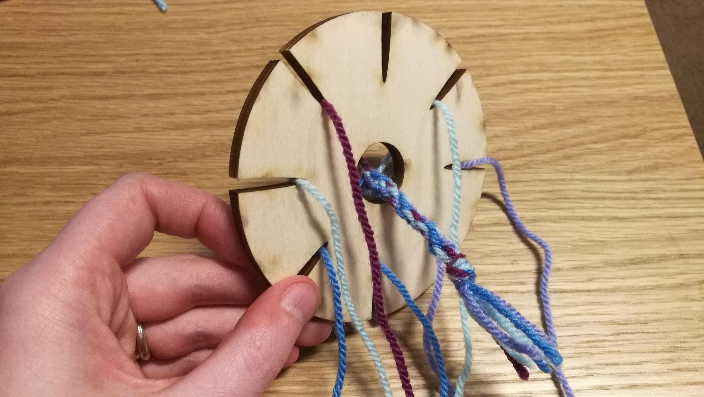 Viking Braids - Make a Trollen Wheel : 6 Steps (with Pictures ...