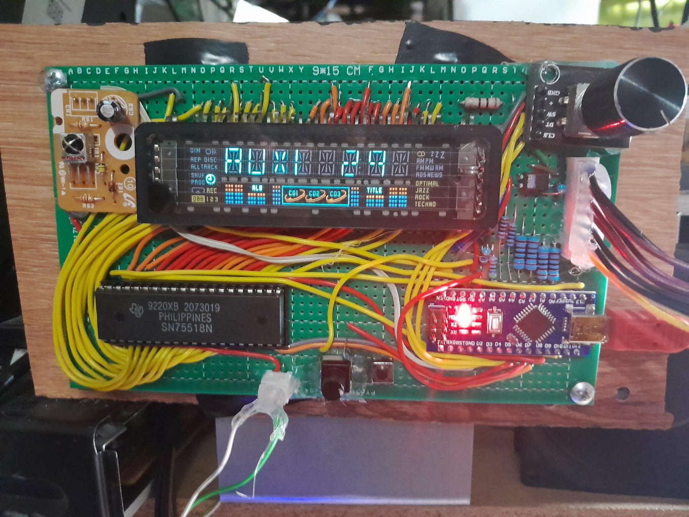 Vacuum Fluorescent Display Arduino 3 Steps Instructables