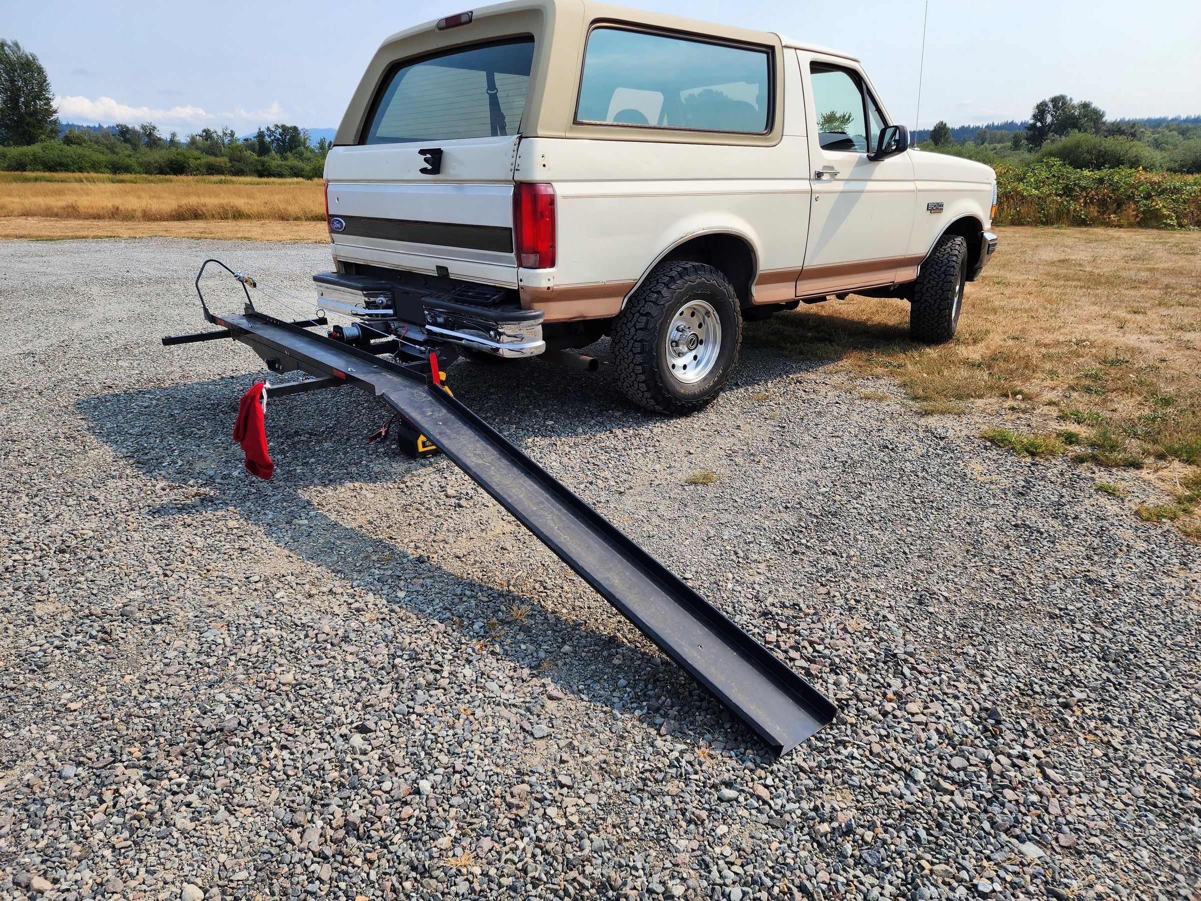DIY Winch Assisted Motorcycle Hitch Carrier (No-Weld) : 6 Steps (with ...
