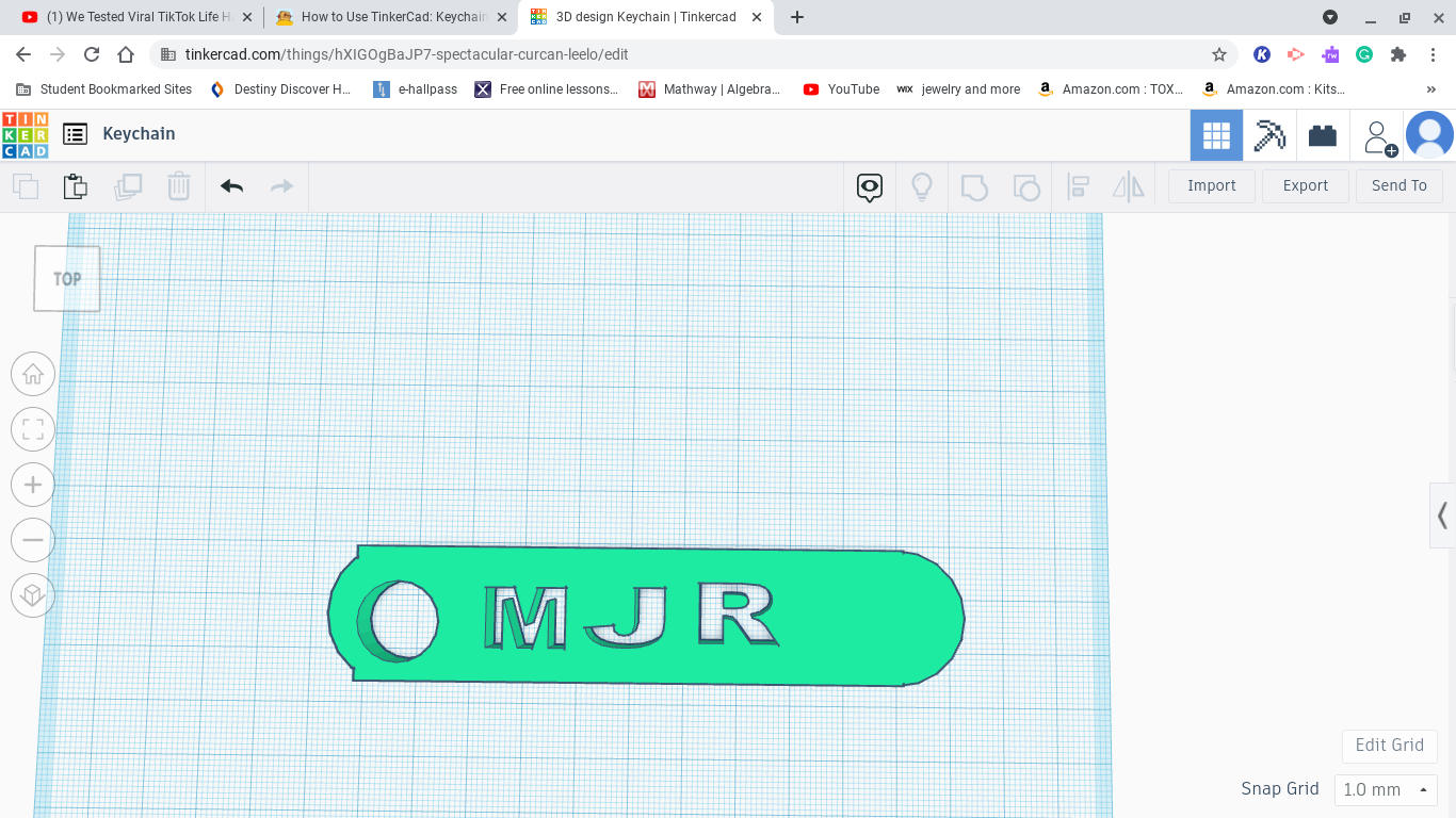 How to Use TinkerCad: Keychain Edition : 7 Steps (with Pictures) - Instructables