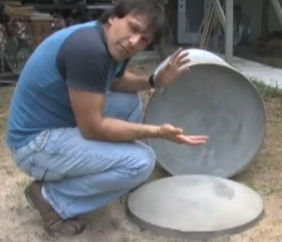 Cement Mold Parabolic Reflector From a Water Tank - Instructables