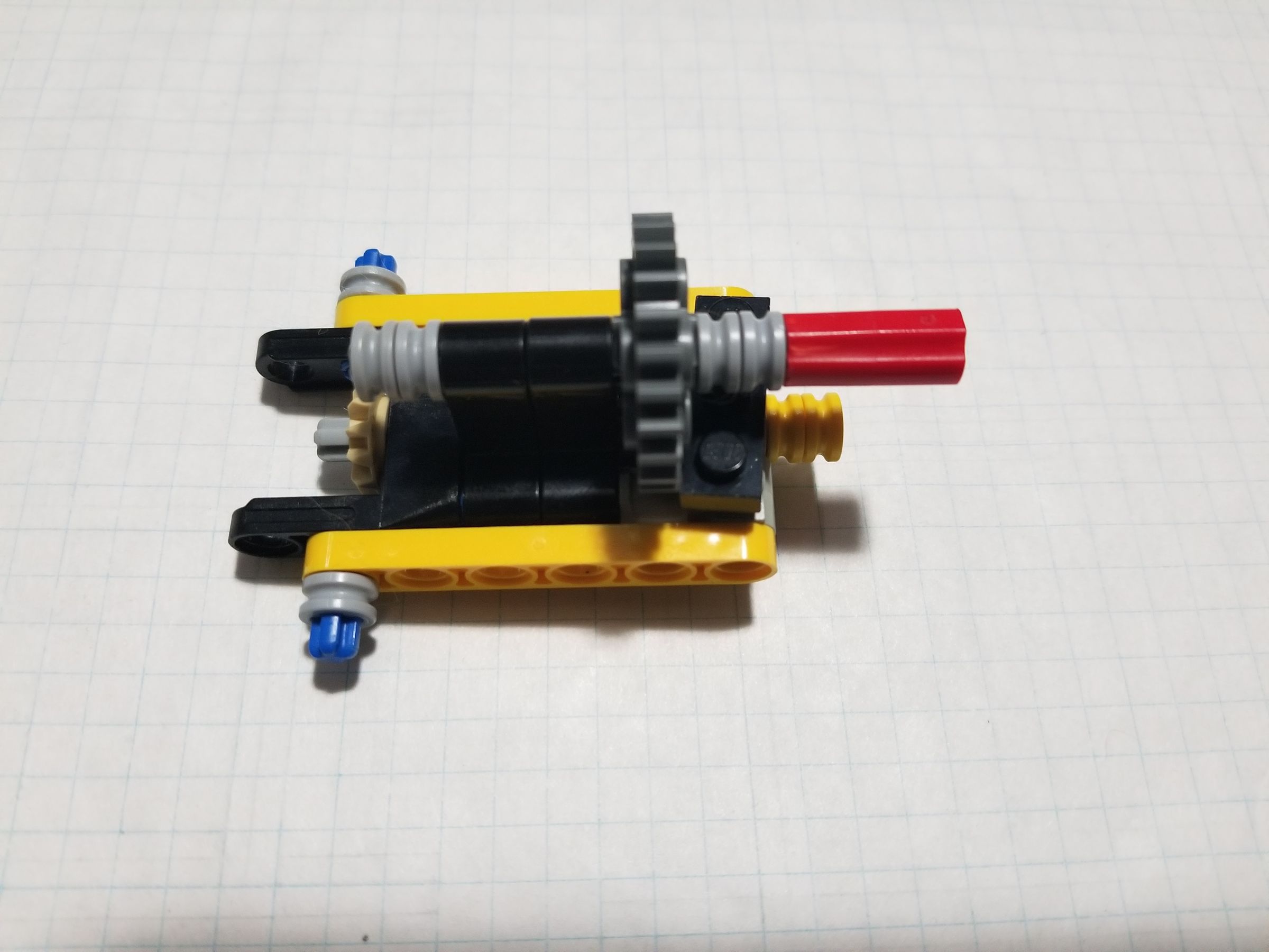 Lego Technic Back to Back Double Actuator Build : 9 Steps (with ...