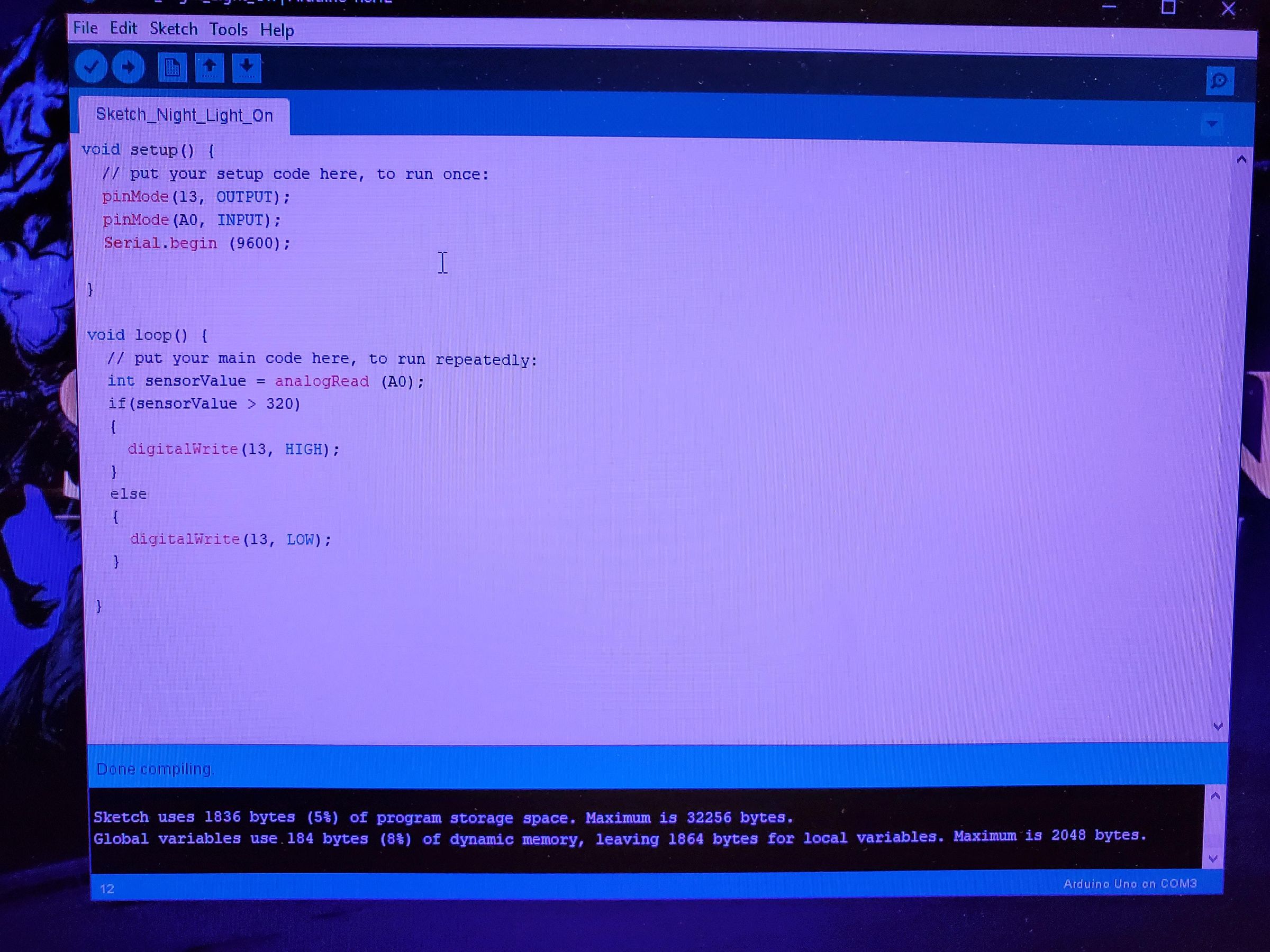 Basic Night Light With Arduino : 11 Steps (with Pictures) - Instructables