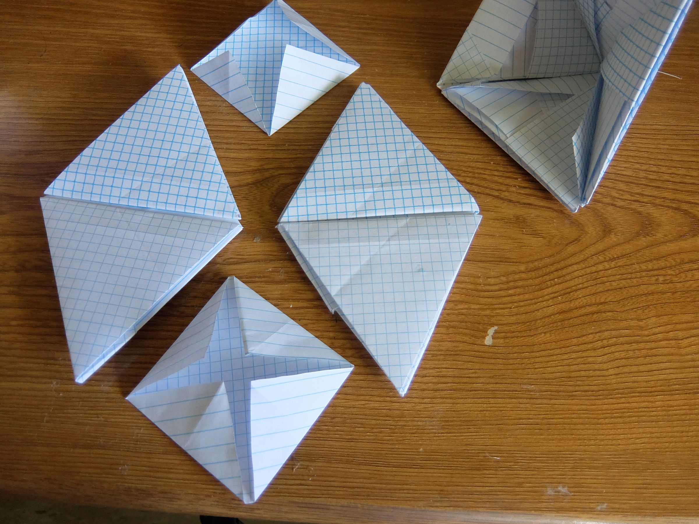 Octahedron Model DYI Using Graphing Papers : 6 Steps (with Pictures ...