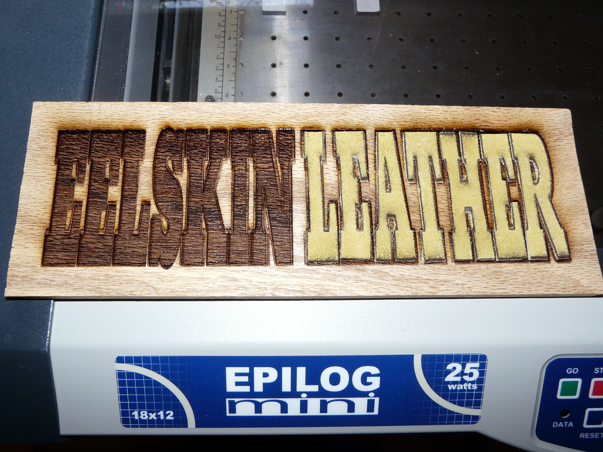 Lasered Wood and Leather Sign : 8 Steps - Instructables